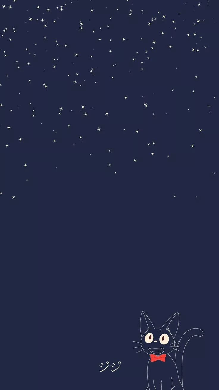 JiJi Cat Minimalistic Wallpapers - Wallpaper Cave