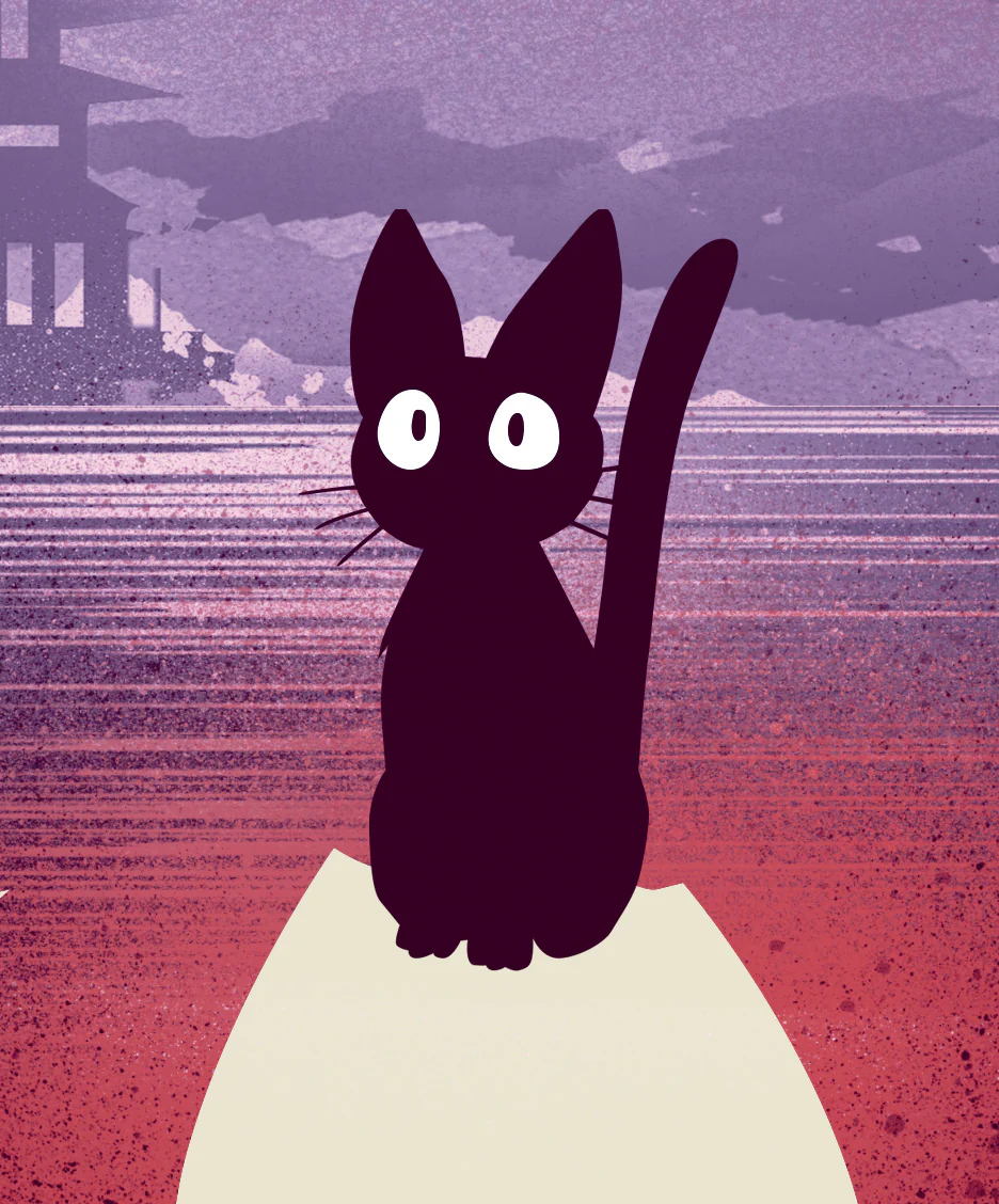 JiJi Cat Minimalistic Wallpapers - Wallpaper Cave