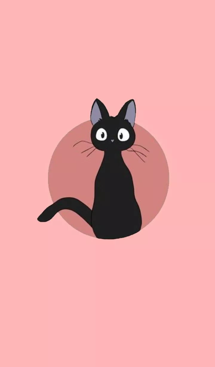 JiJi Cat Minimalistic Wallpapers - Wallpaper Cave