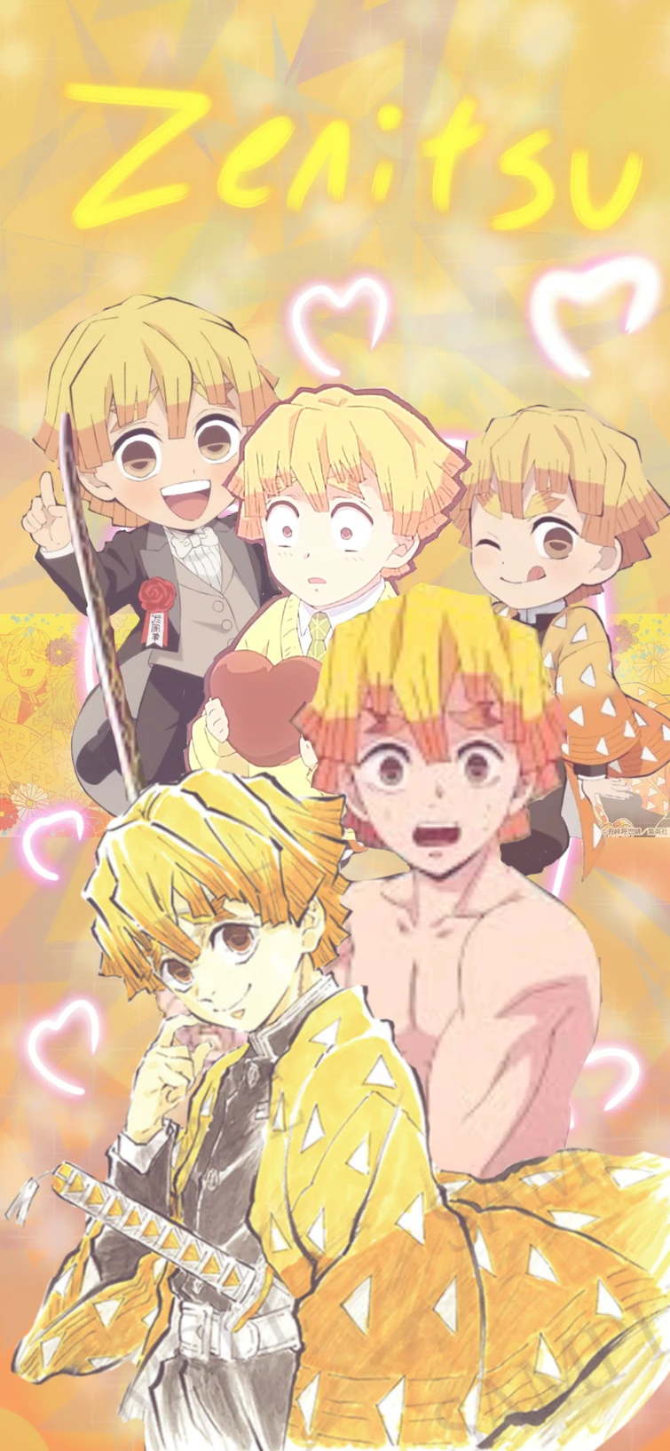 Zenitsu Vs Kaigaku Poster Wallpapers - Wallpaper Cave