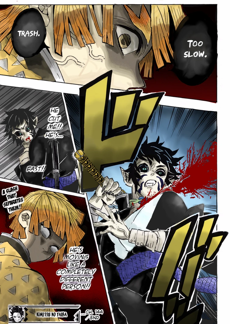 Zenitsu Vs Kaigaku Poster Wallpapers - Wallpaper Cave