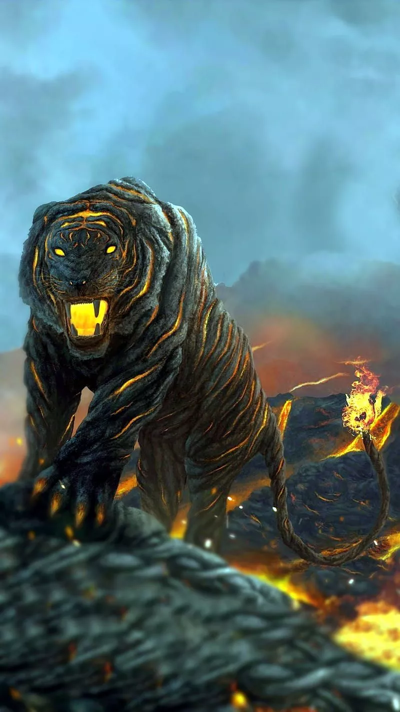 Tiger On Fire Wallpapers - Wallpaper Cave