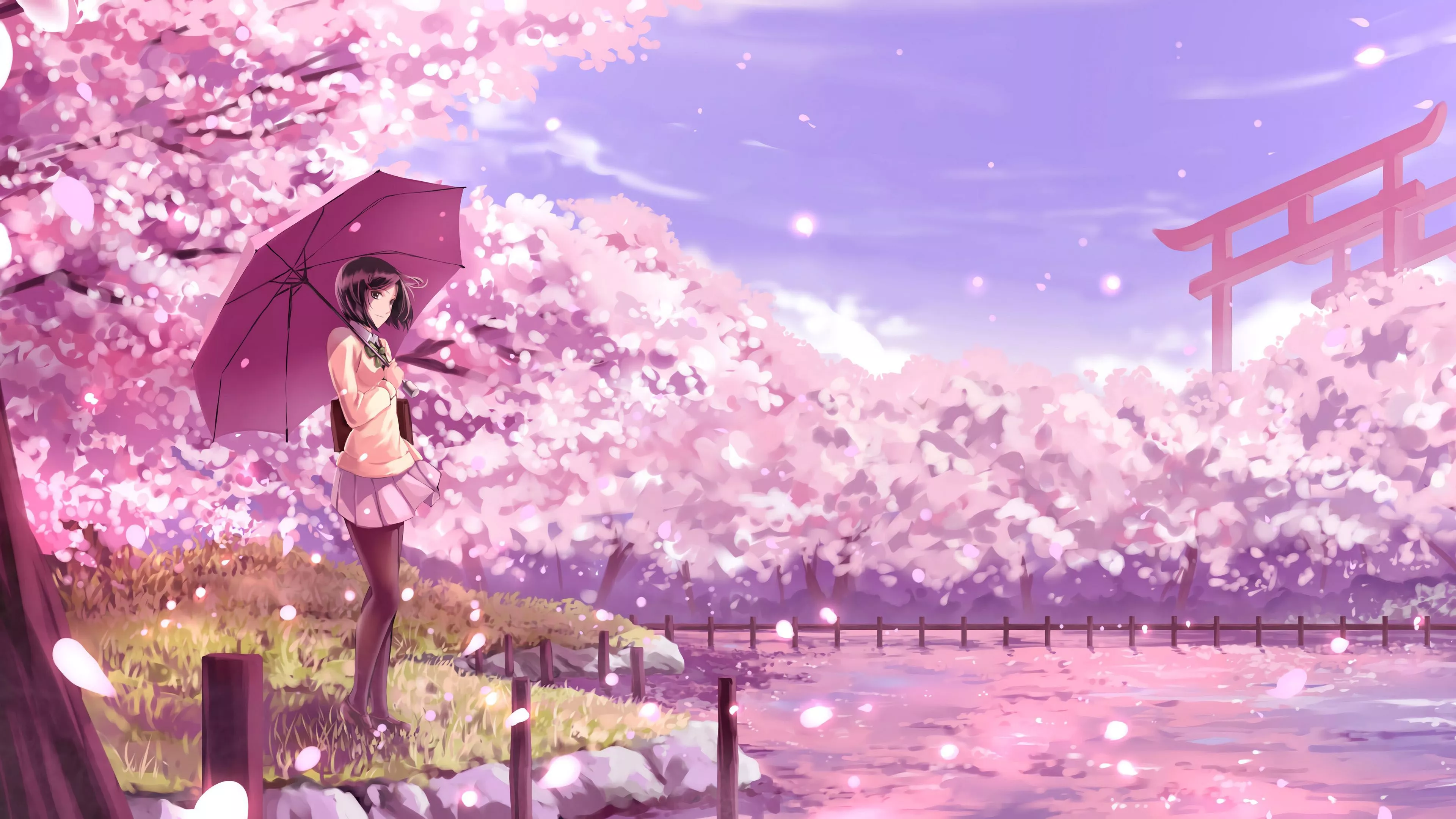 Pink Anime Girl Desktop Wallpapers - Wallpaper Cave