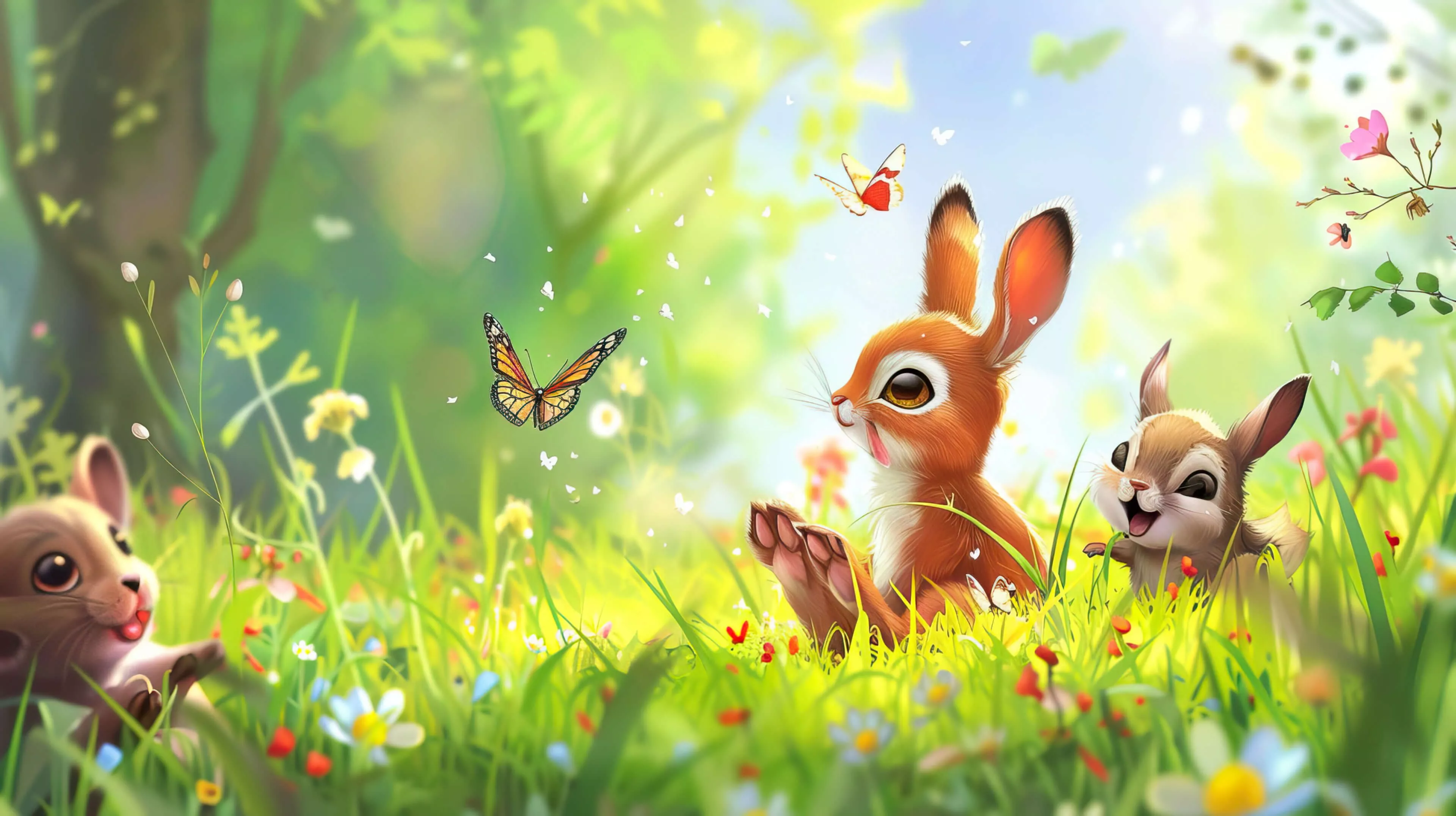 Cute Cartoon Animals Wallpapers - Wallpaper Cave