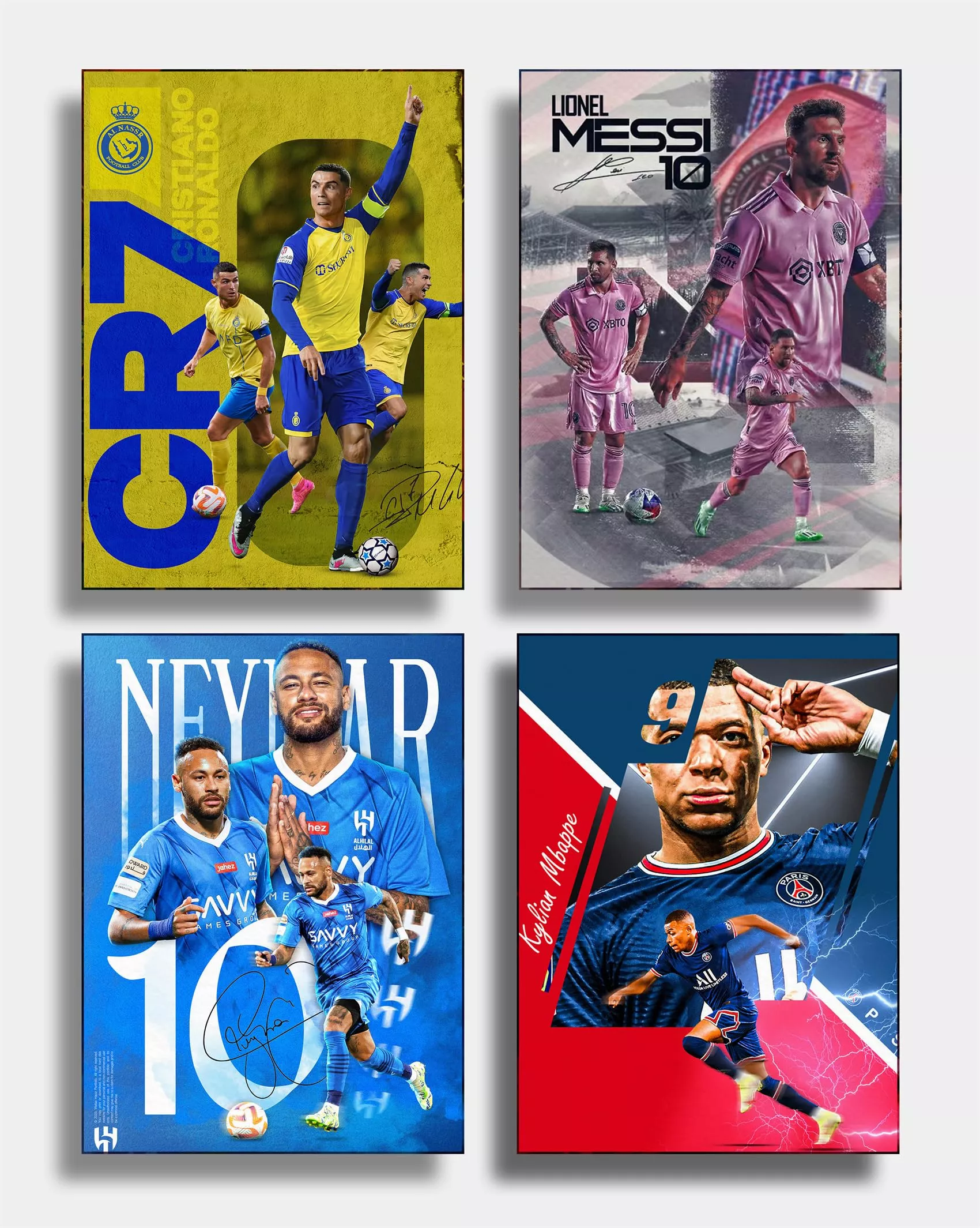 Messi, Ronaldo, Neymar, Mbappe Wallpapers - Wallpaper Cave