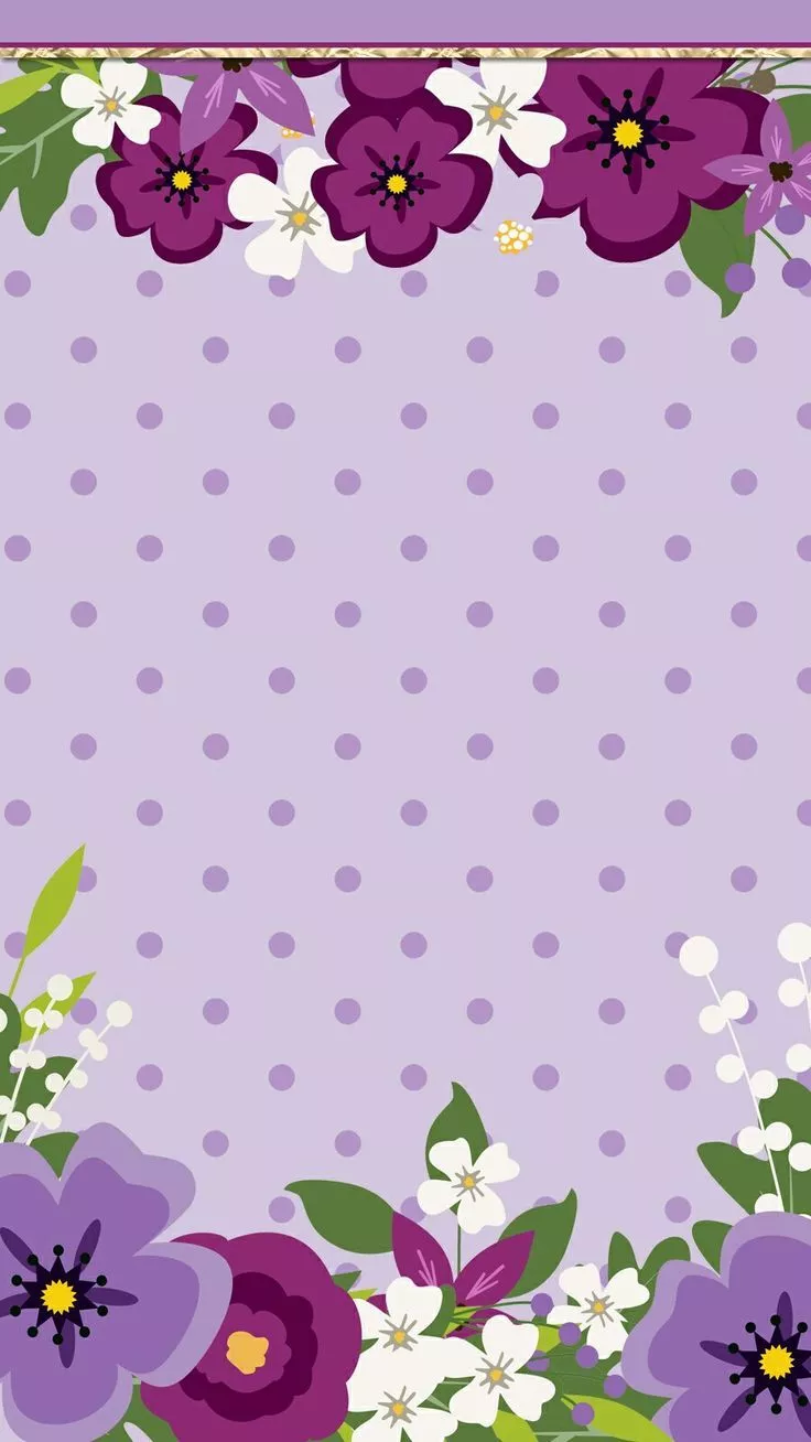 Purple Borders With Flowers Wallpapers - Wallpaper Cave