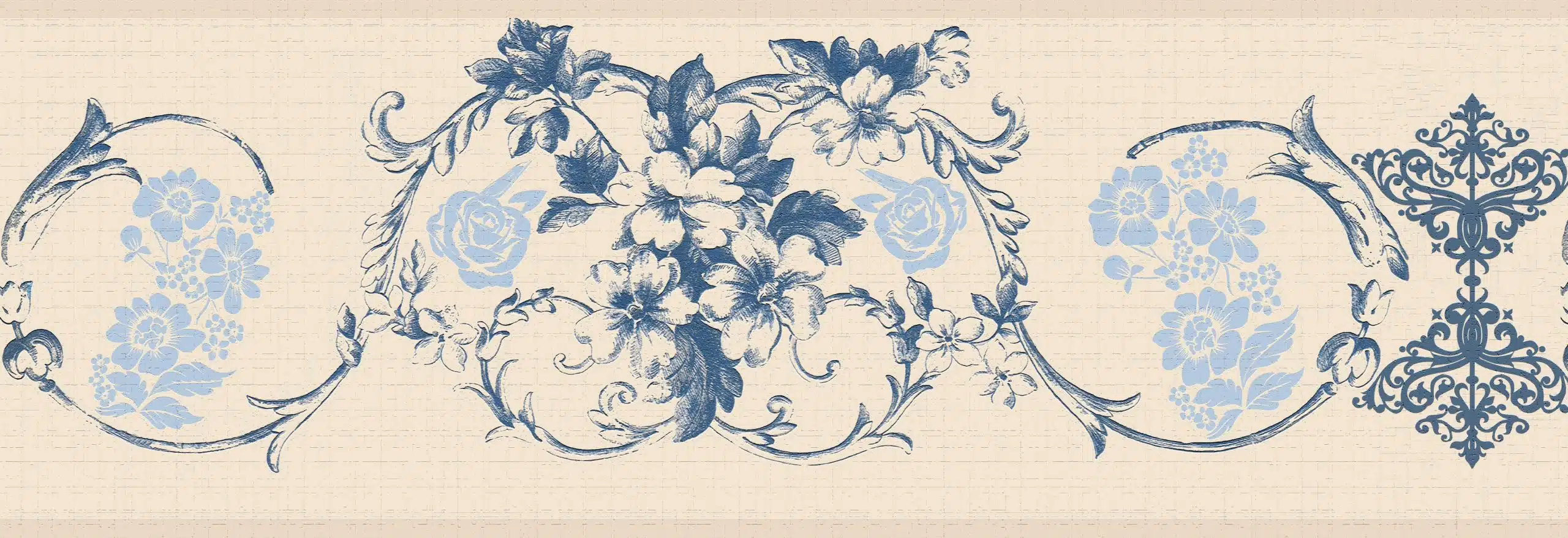 Blue Borders With Flowers Wallpapers - Wallpaper Cave