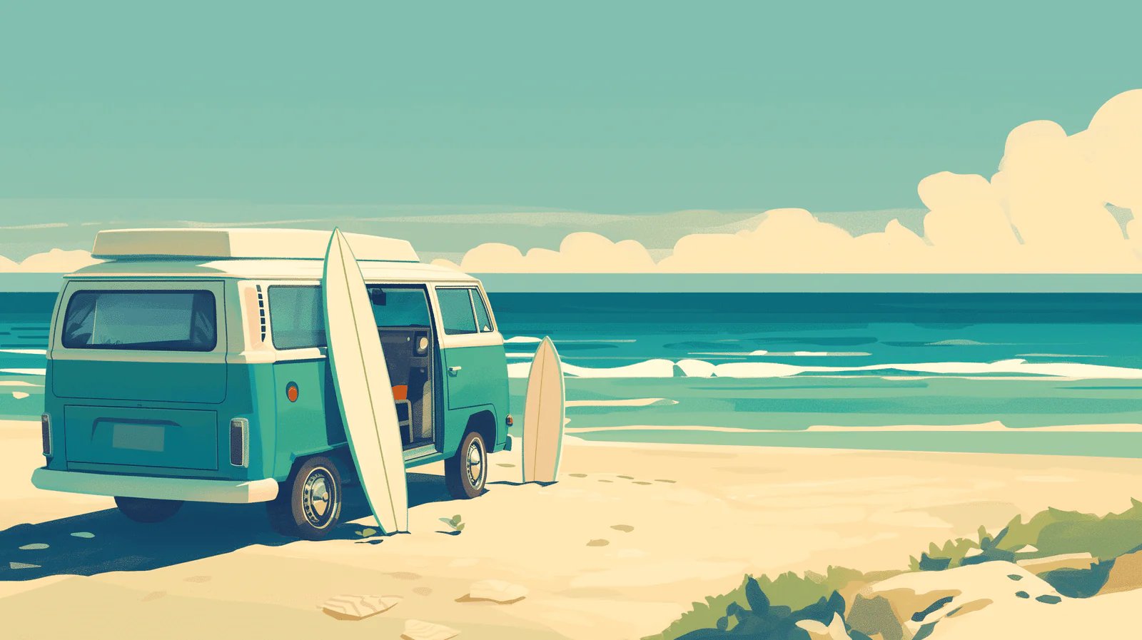 Surf Van Wallpapers - Wallpaper Cave