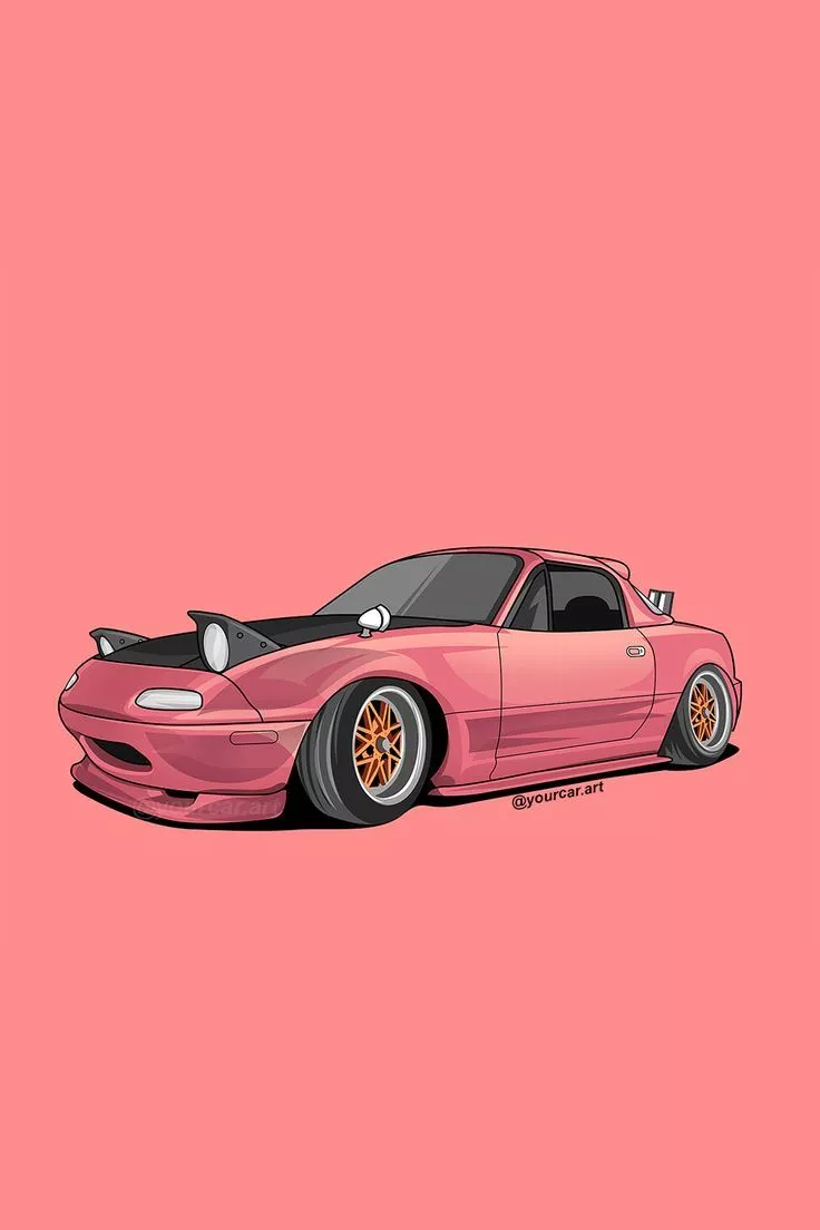 Cartoon Mazda Miata Wallpapers - Wallpaper Cave