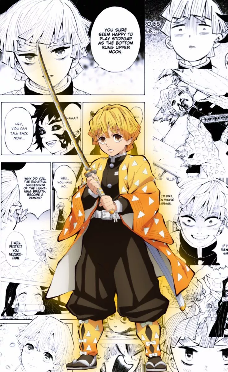 Zenitsu Manga Poster Wallpapers - Wallpaper Cave