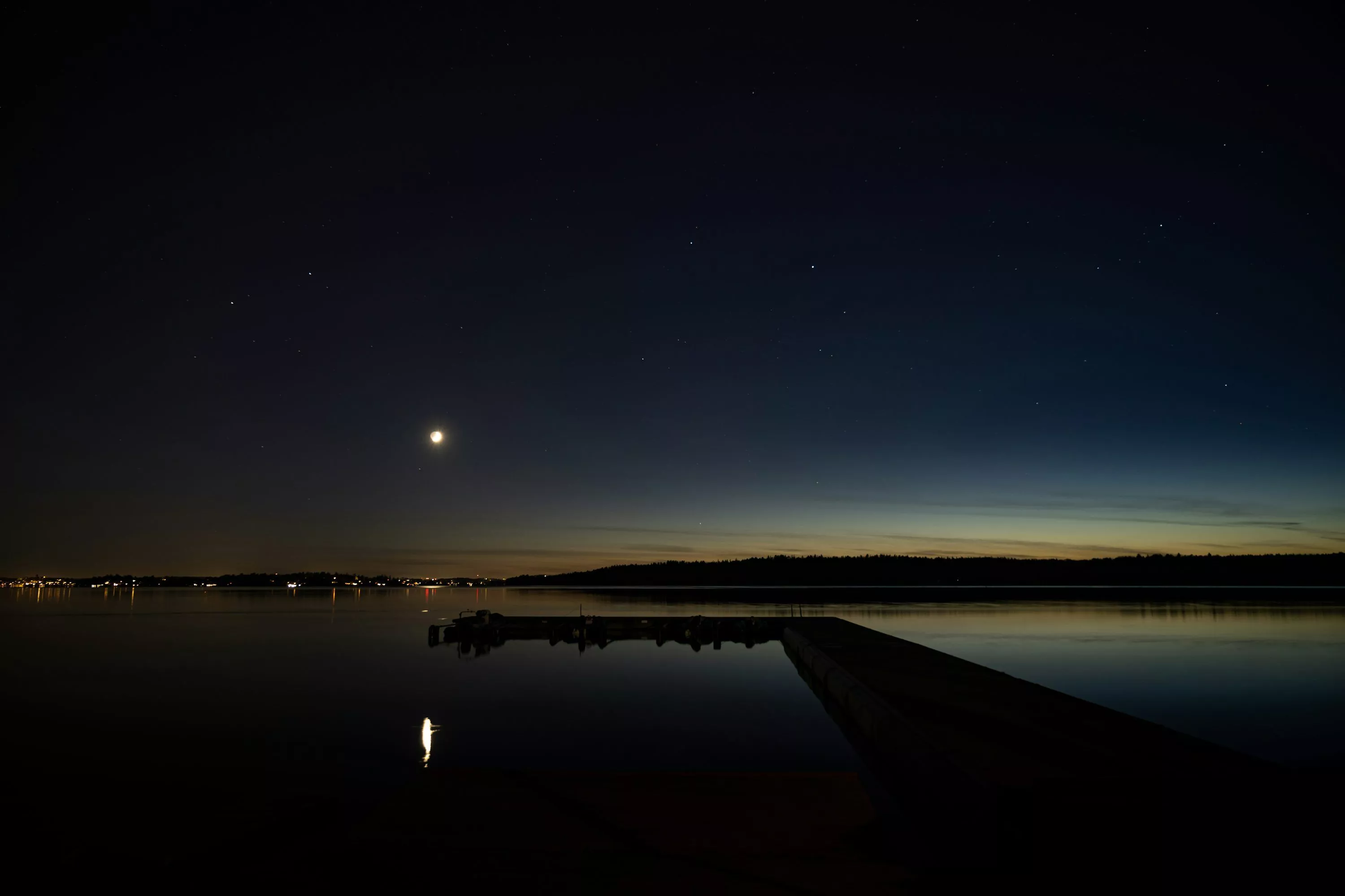 Midnight Sky With A Moon Wallpapers - Wallpaper Cave