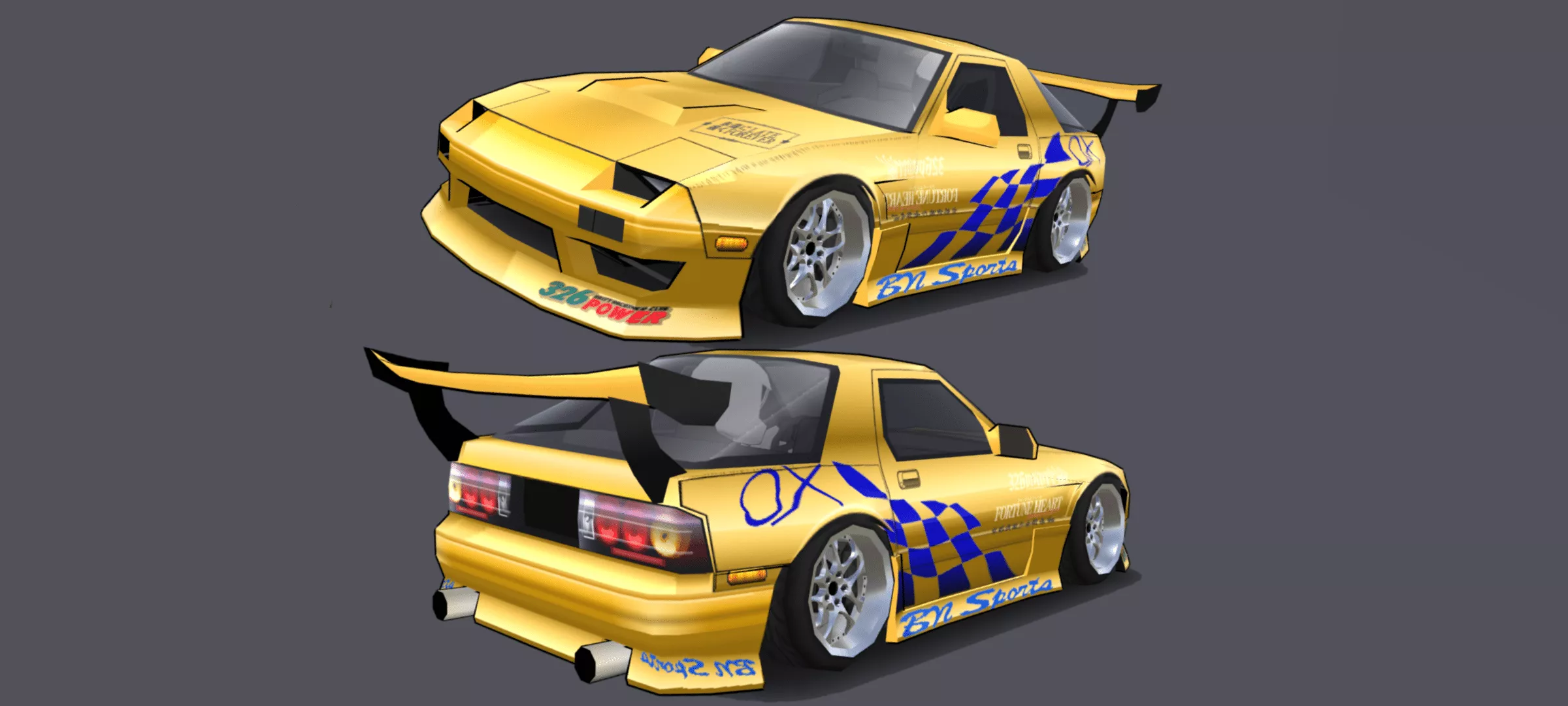 Haraguchi Mazda RX7 Yellow Wallpapers - Wallpaper Cave