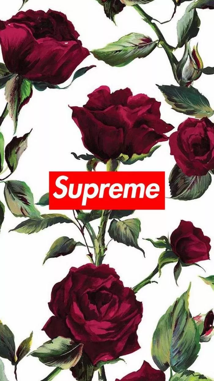 Red Supreme iPhone Wallpapers - Wallpaper Cave