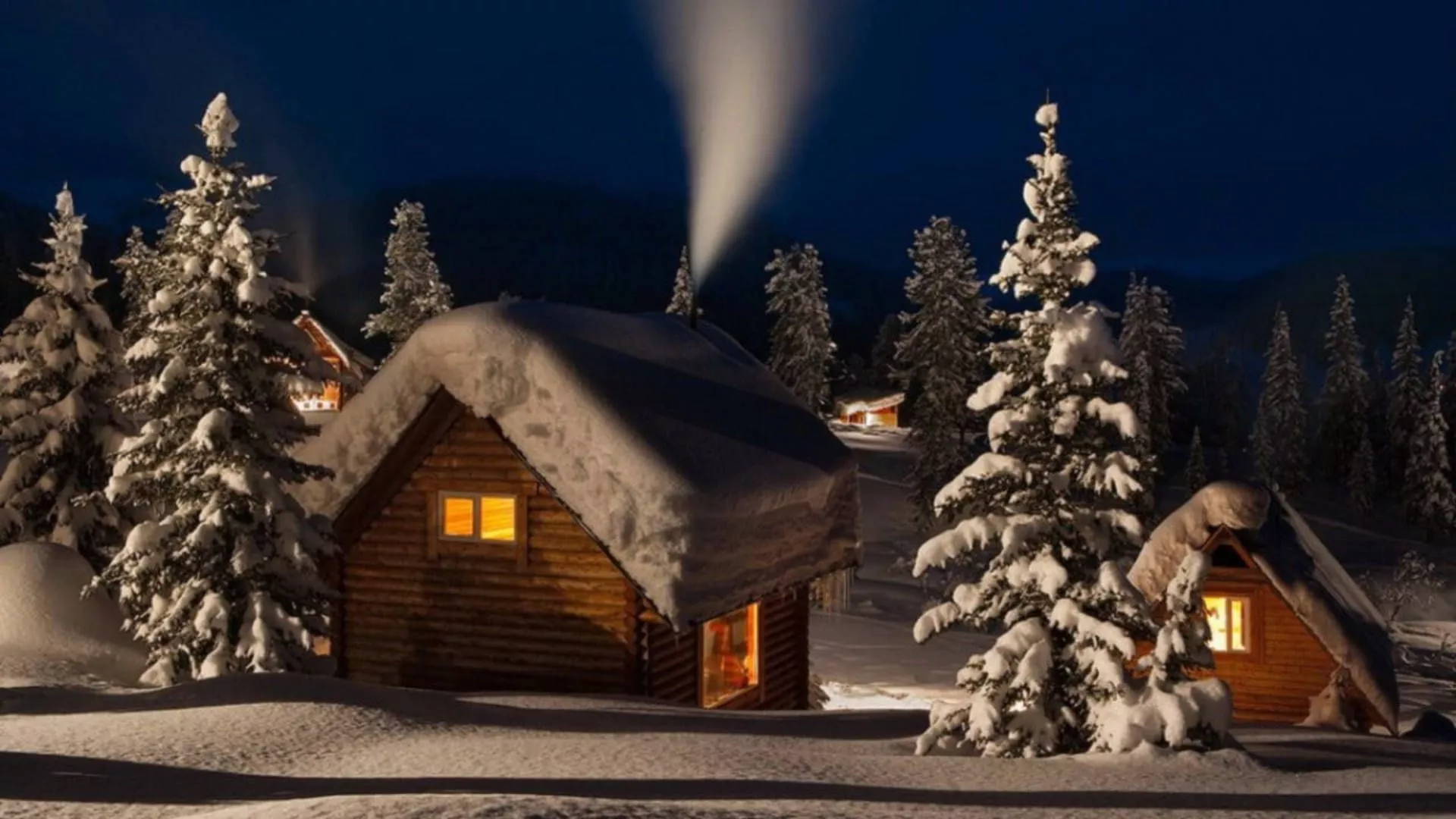 Snowy Winter Cabin Wallpapers - Wallpaper Cave