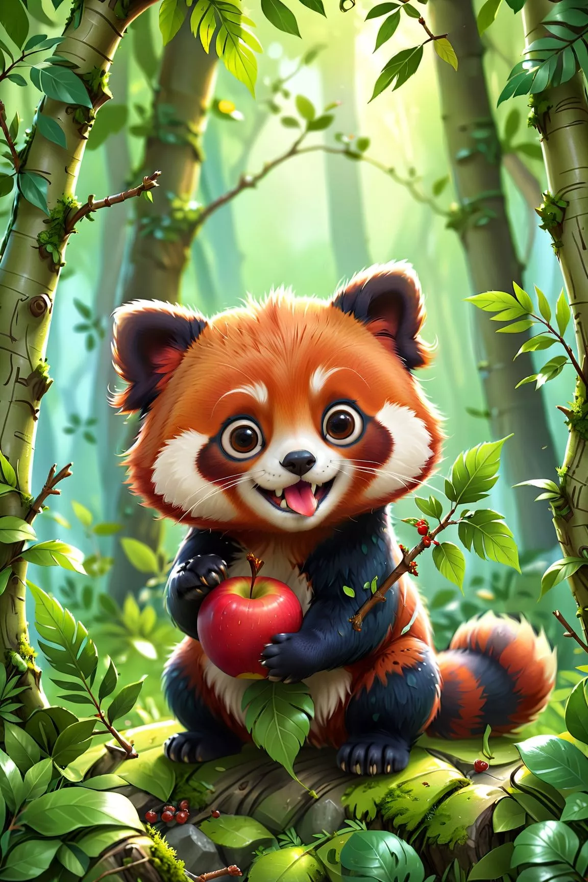 Red Panda Cartoon Wallpapers - Wallpaper Cave