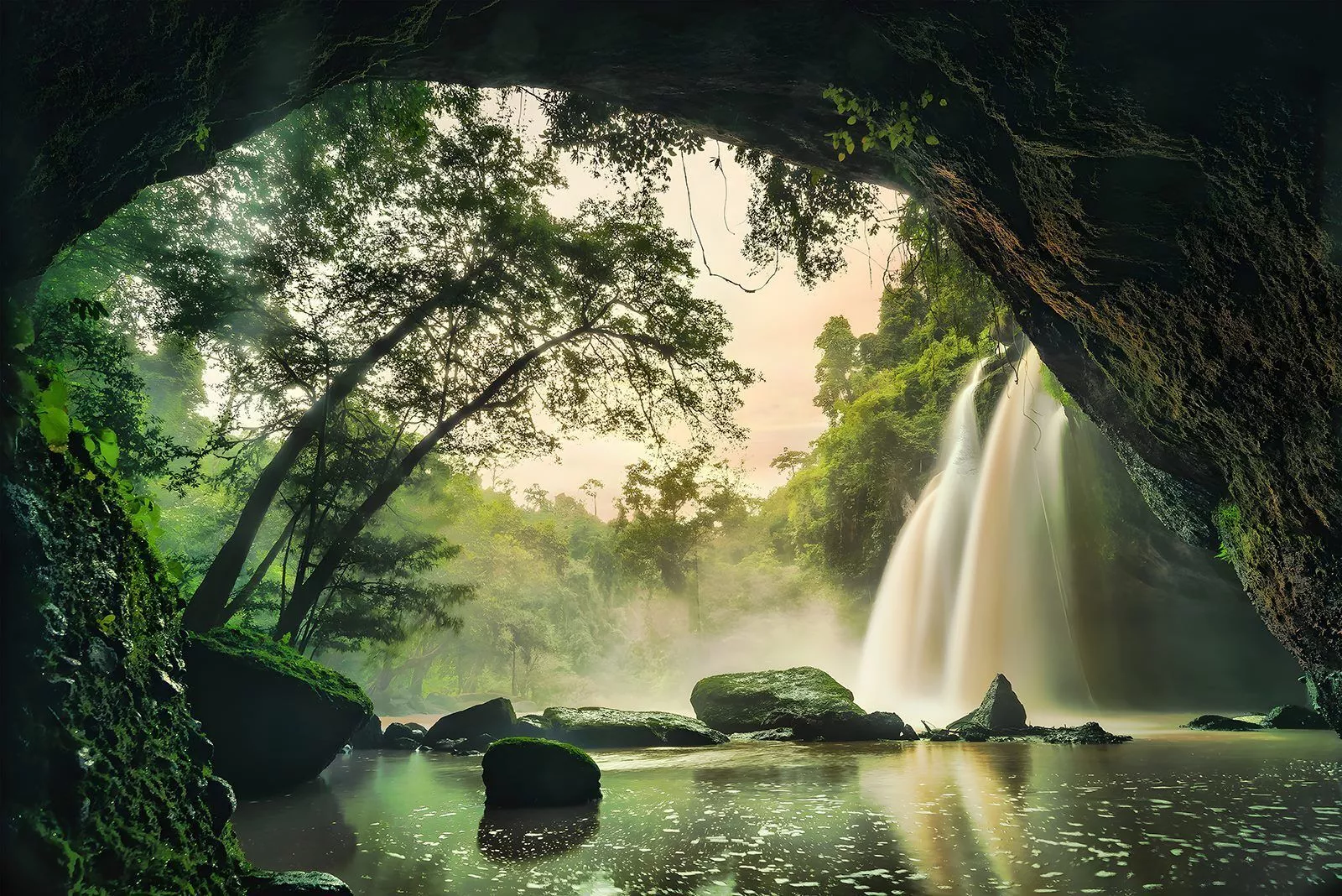 Waterfall Cave Wallpapers - Wallpaper Cave
