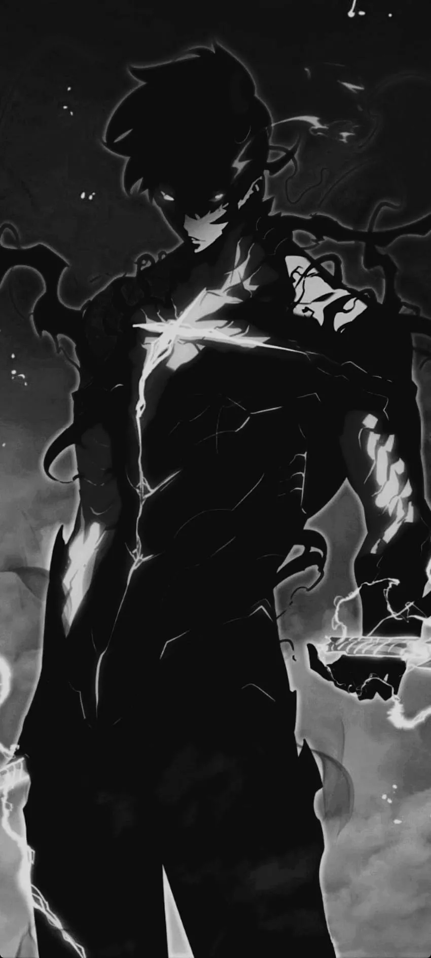 Solo Leveling Black And White Wallpapers - Wallpaper Cave