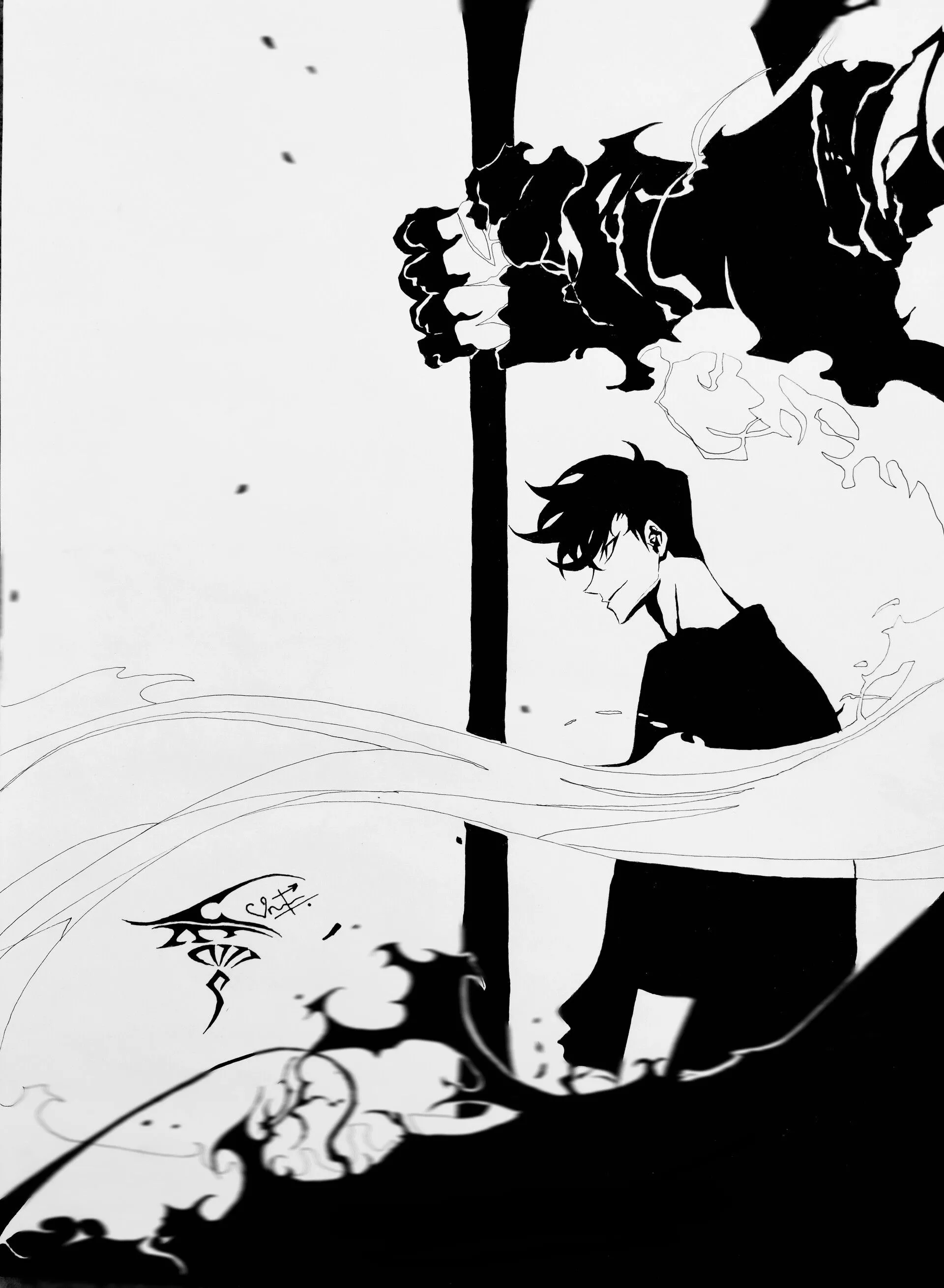 Solo Leveling Black And White Wallpapers - Wallpaper Cave