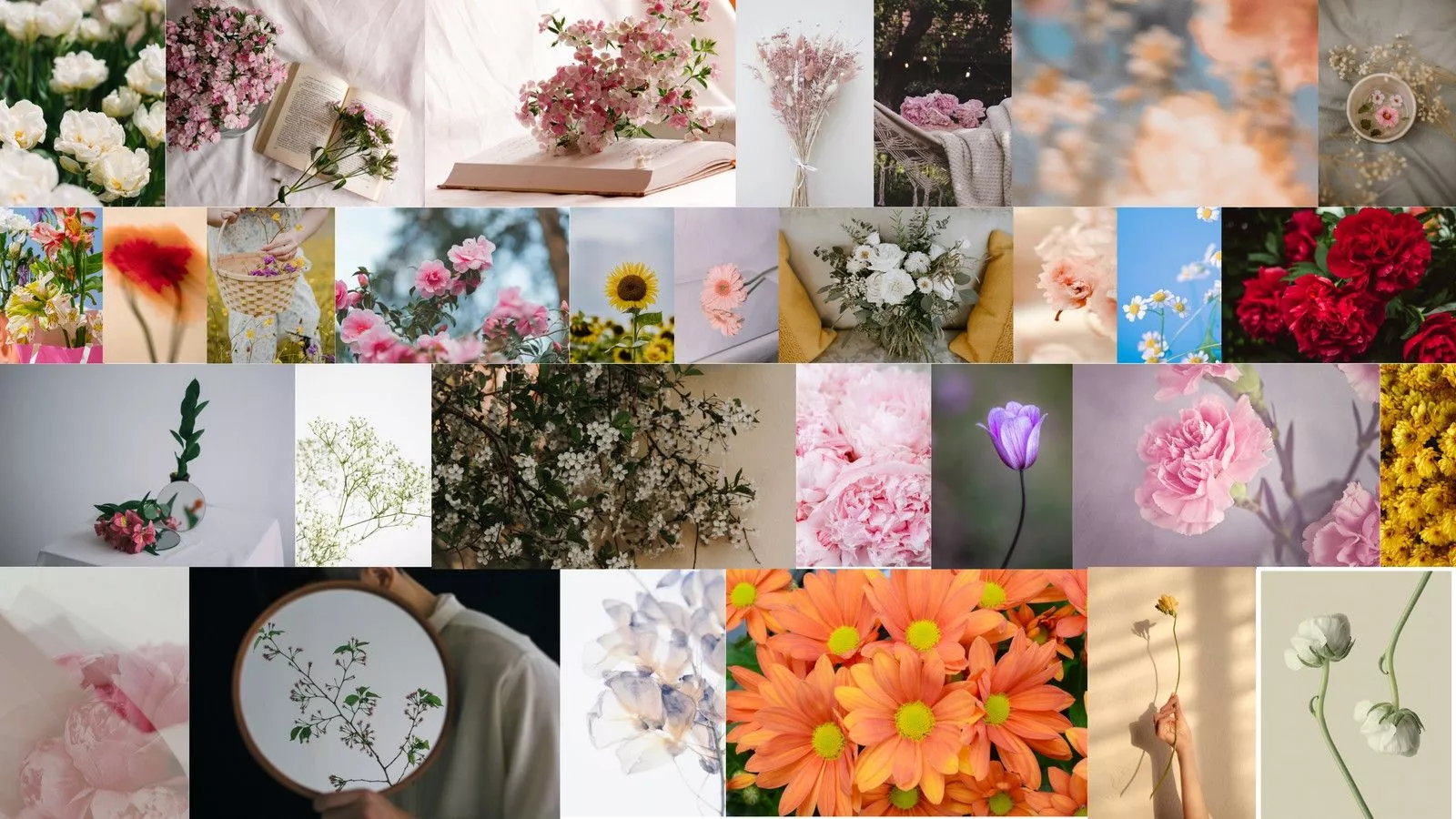 Spring Flowers Collage Desktop Wallpapers - Wallpaper Cave