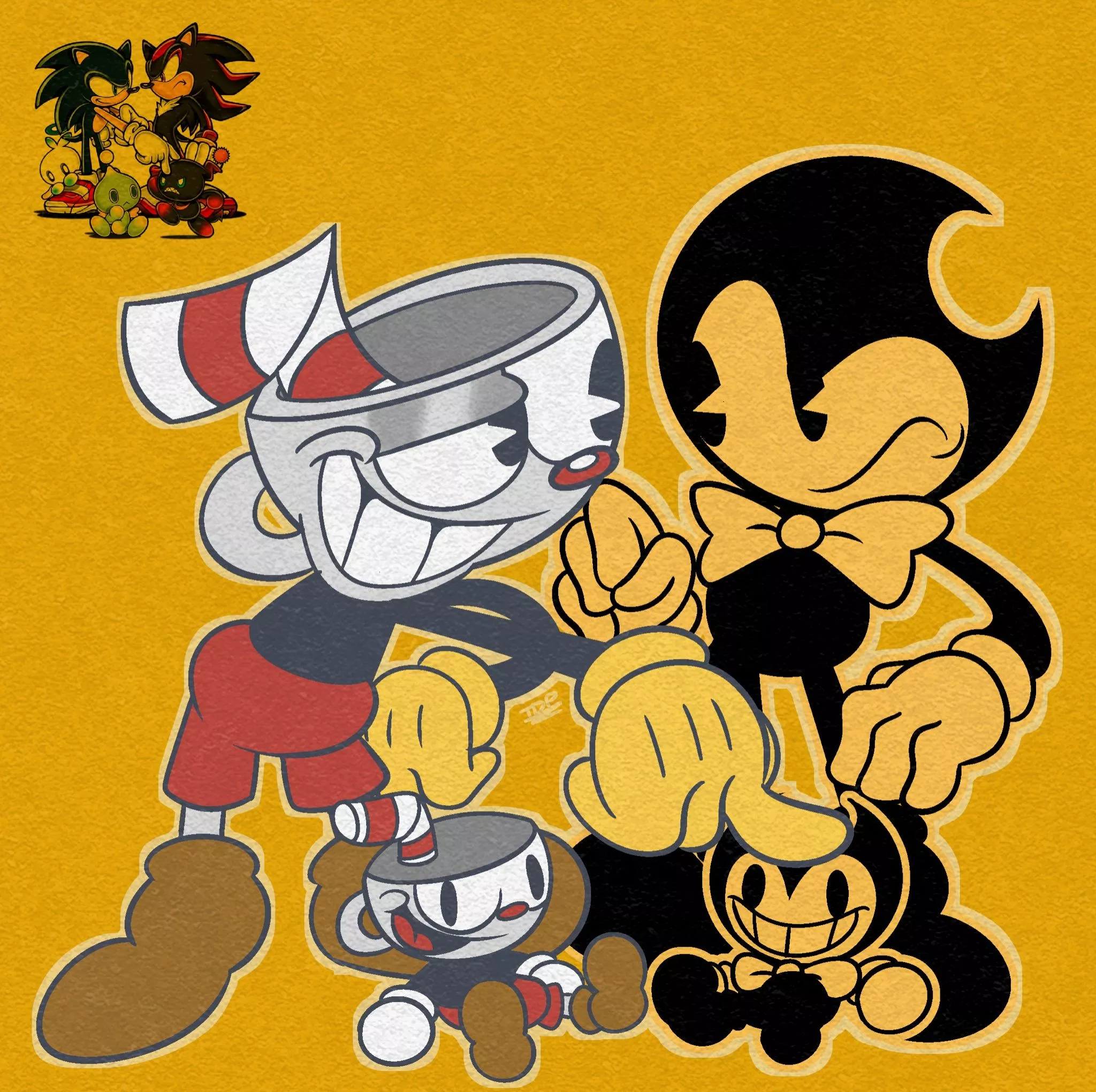 Bendy X Cuphead Wallpapers - Wallpaper Cave