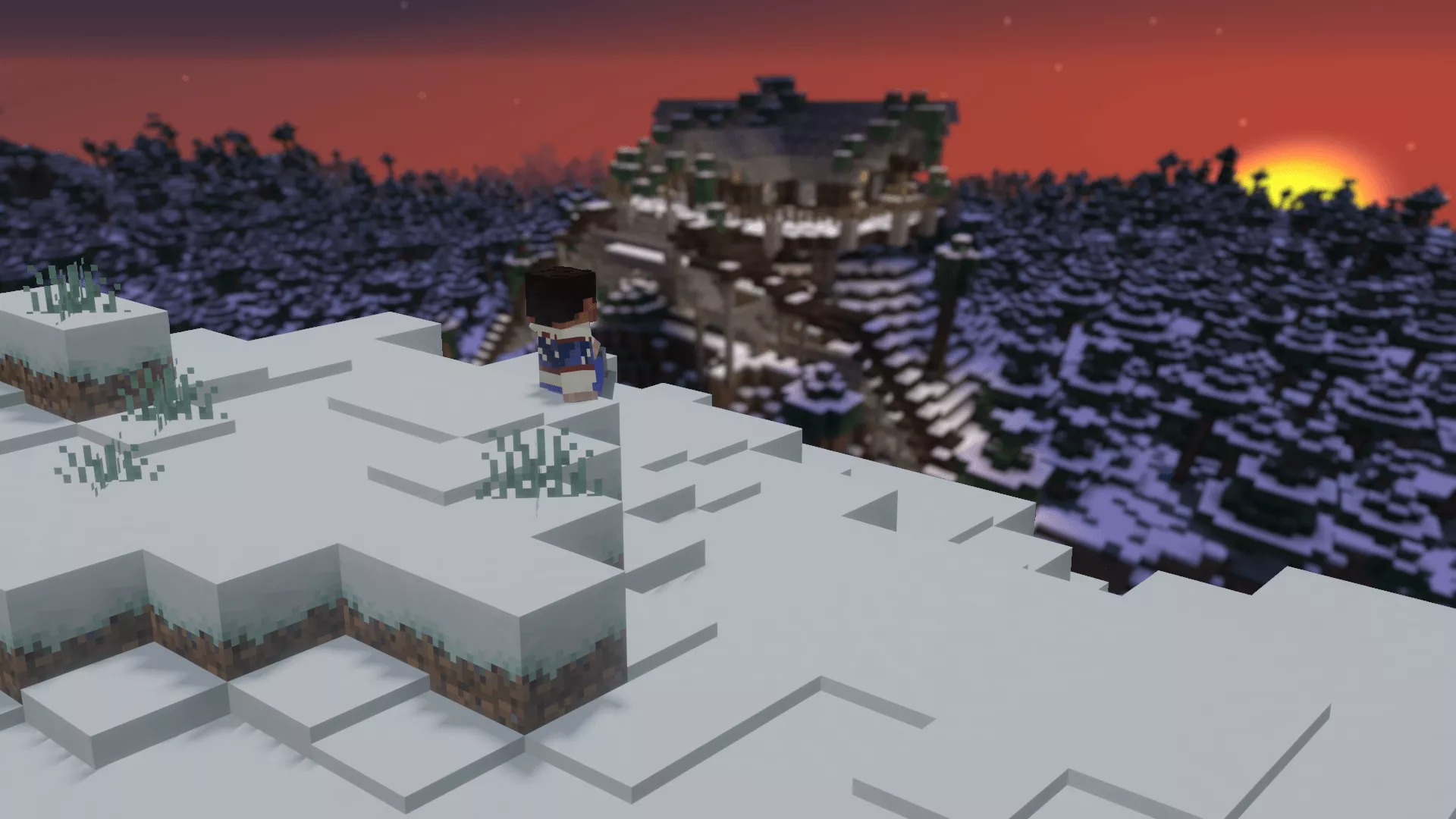 Desktop Winter Minecraft Wallpapers - Wallpaper Cave