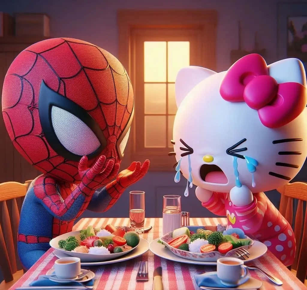 Spider-Man And Hello Kitty Laptop Wallpapers - Wallpaper Cave