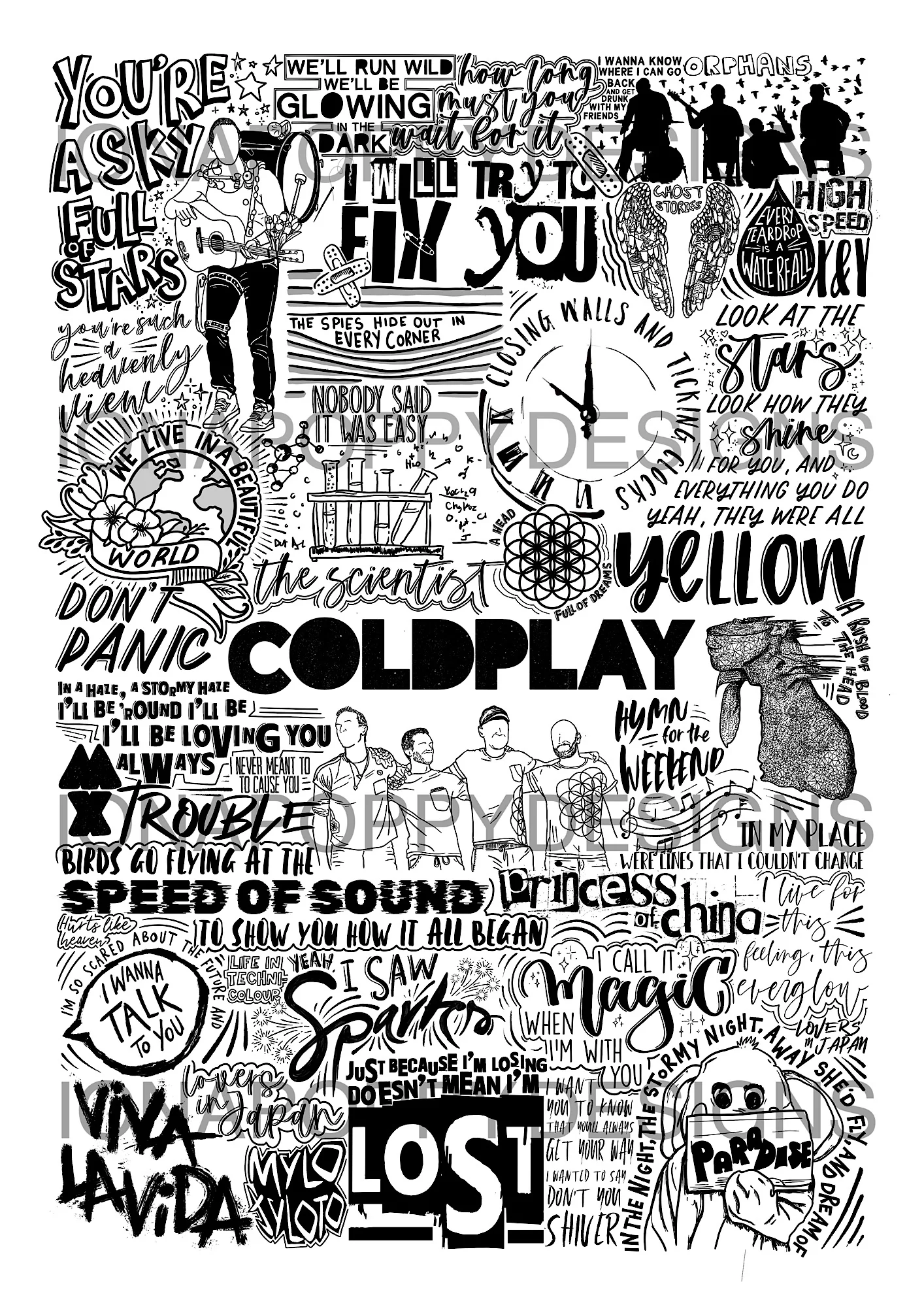 Coldplay Lyrics Wallpapers - Wallpaper Cave