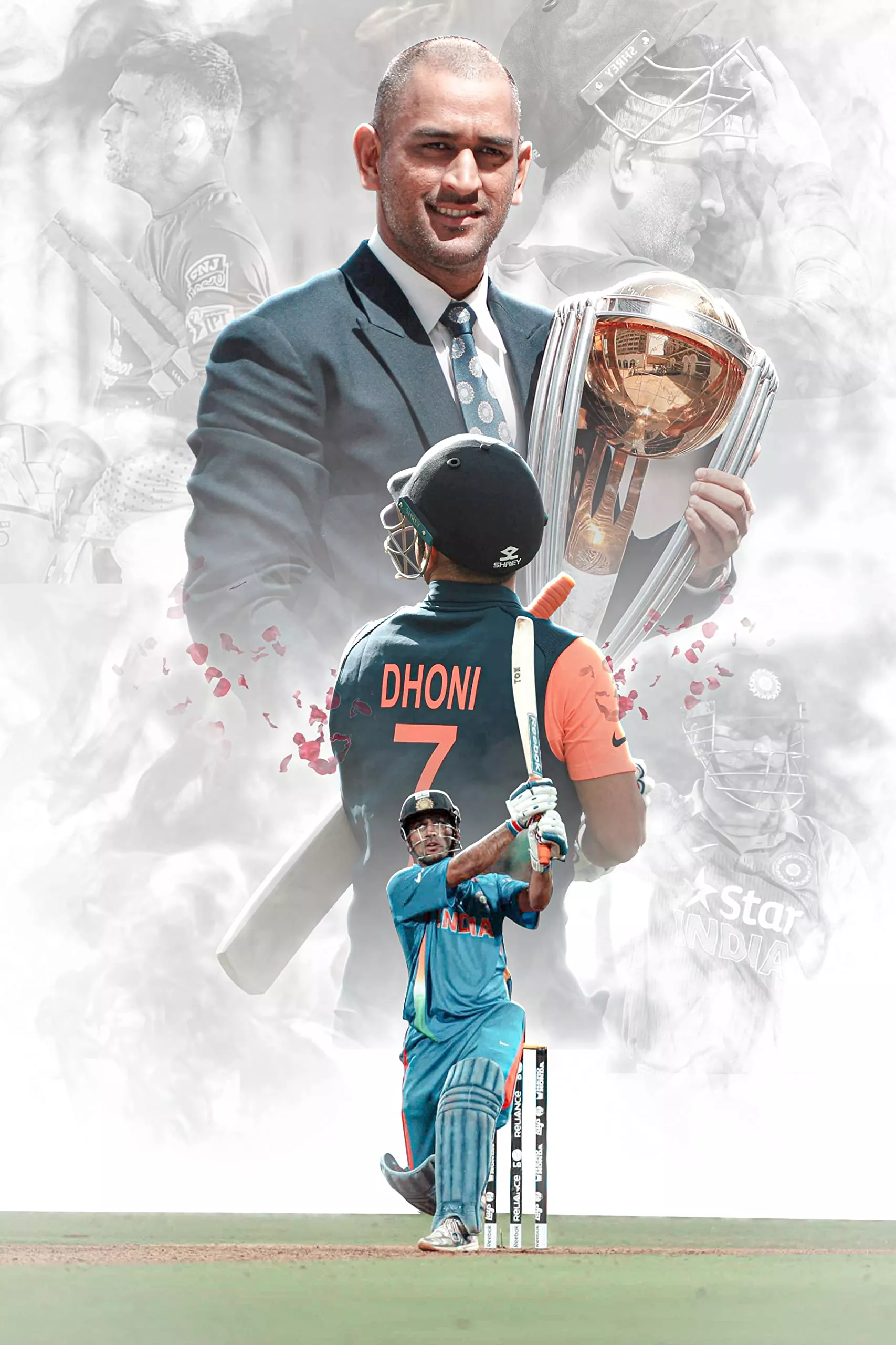 MS Dhoni Poster Wallpapers - Wallpaper Cave