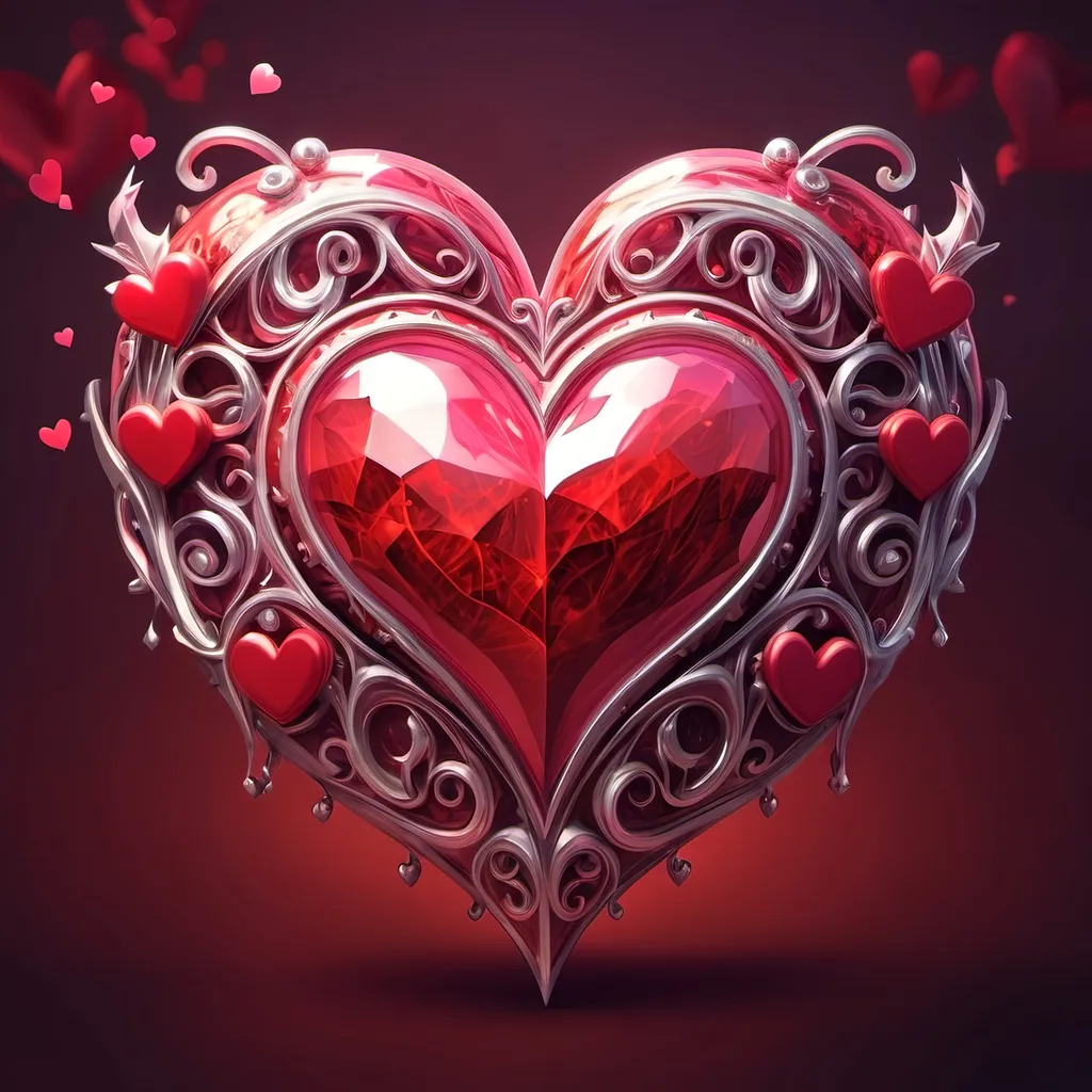 Red Fantasy Heart Wallpapers - Wallpaper Cave