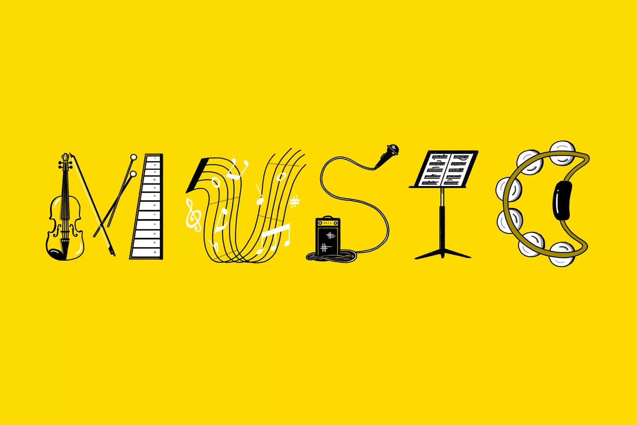 Yellow Music Wallpapers - Wallpaper Cave