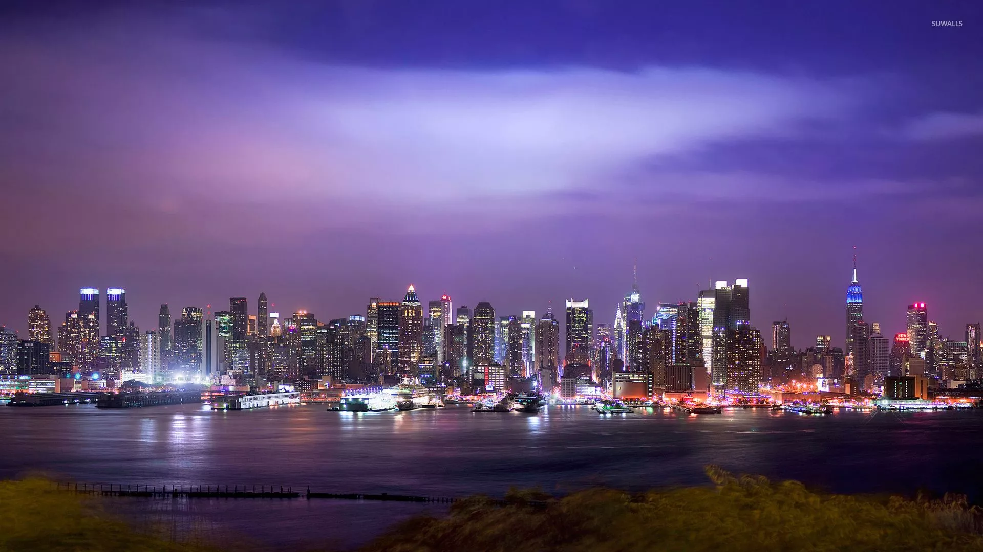 Purple Town Wallpapers - Wallpaper Cave