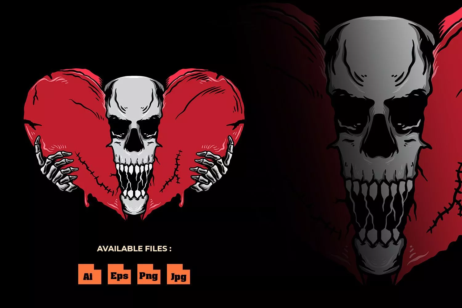 Skull Heart Broken Wallpapers - Wallpaper Cave