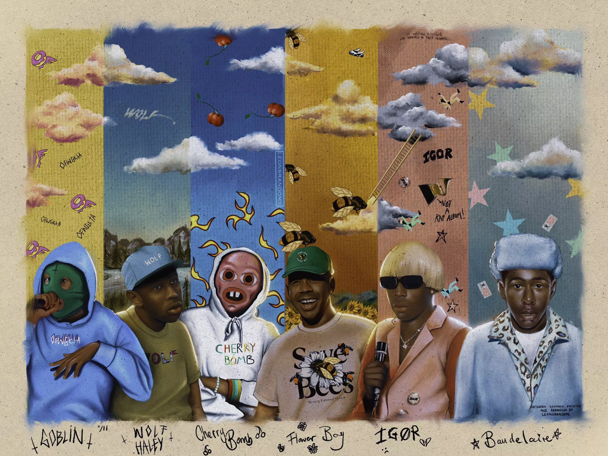 Tyler, The Creator Collage Wallpapers - Wallpaper Cave
