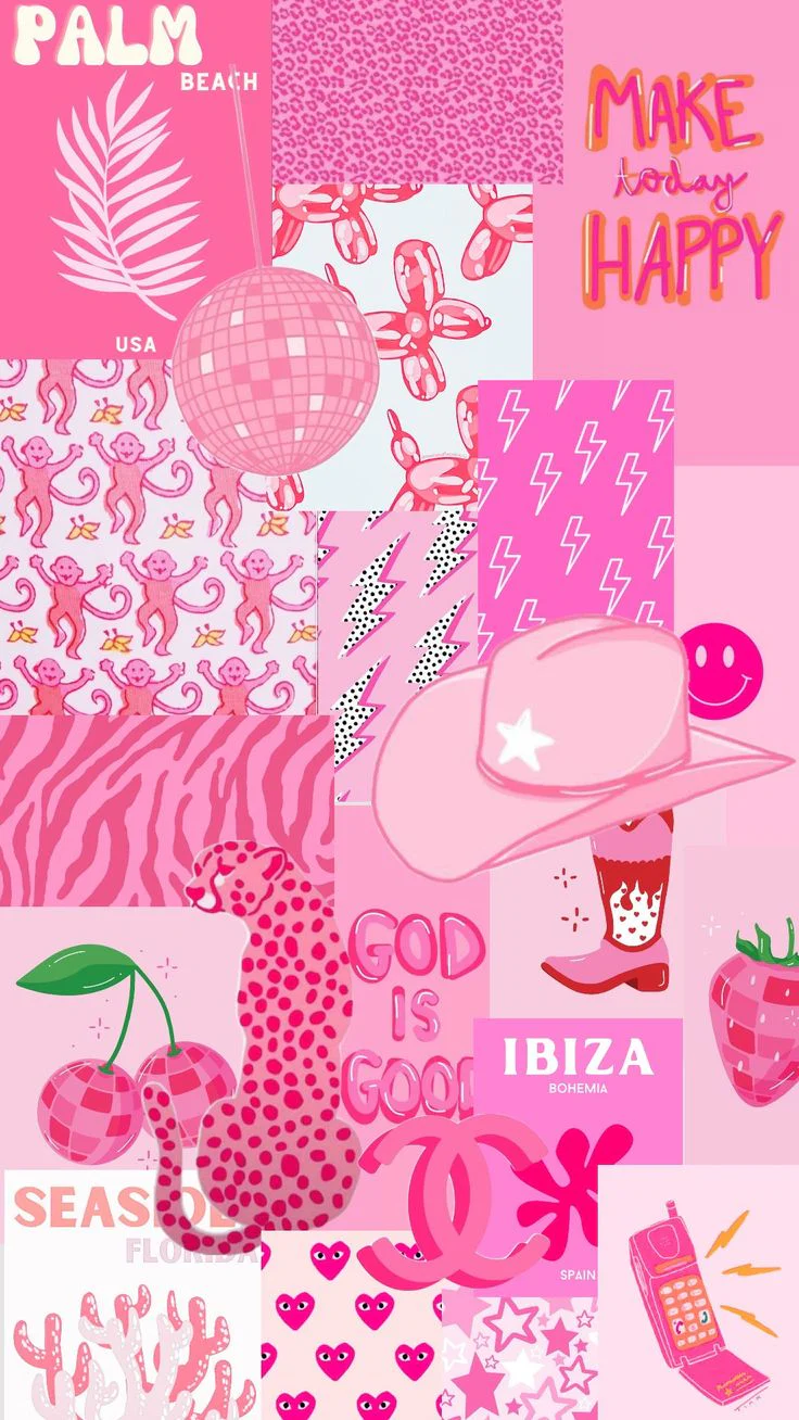 Pink Preppy Collage Wallpapers - Wallpaper Cave
