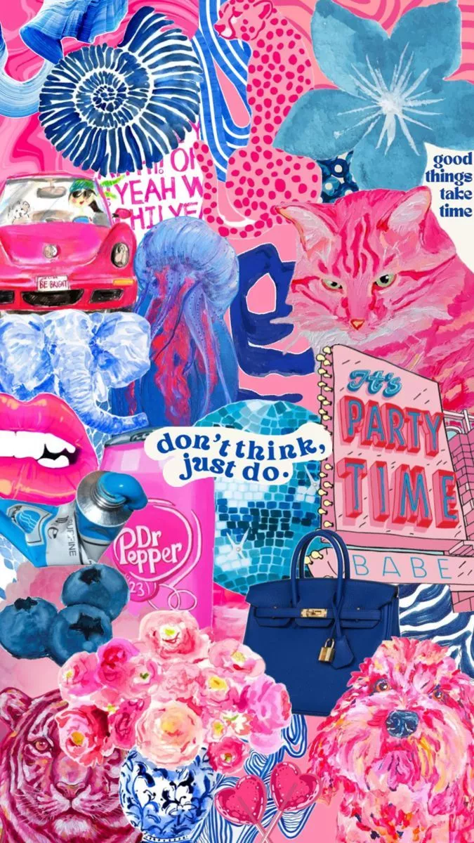 Pink Preppy Collage Wallpapers - Wallpaper Cave