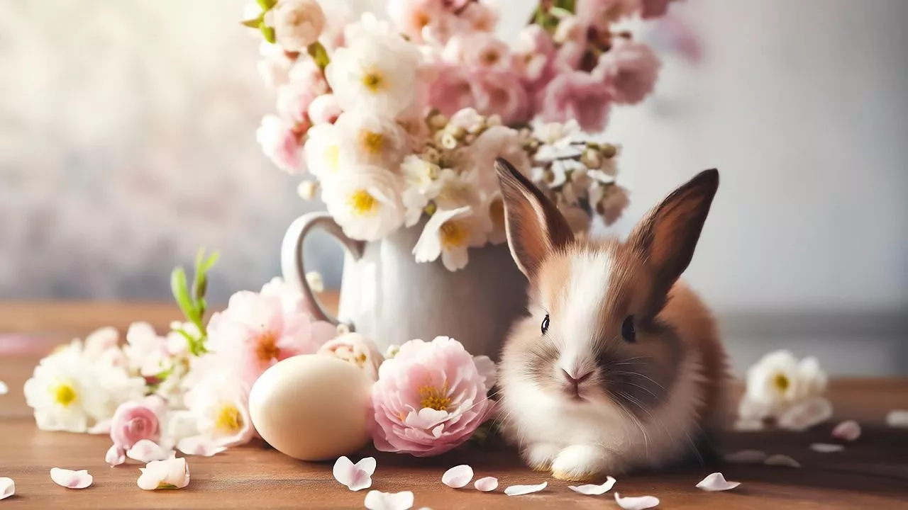 Flower Bunny Spring Wallpapers - Wallpaper Cave