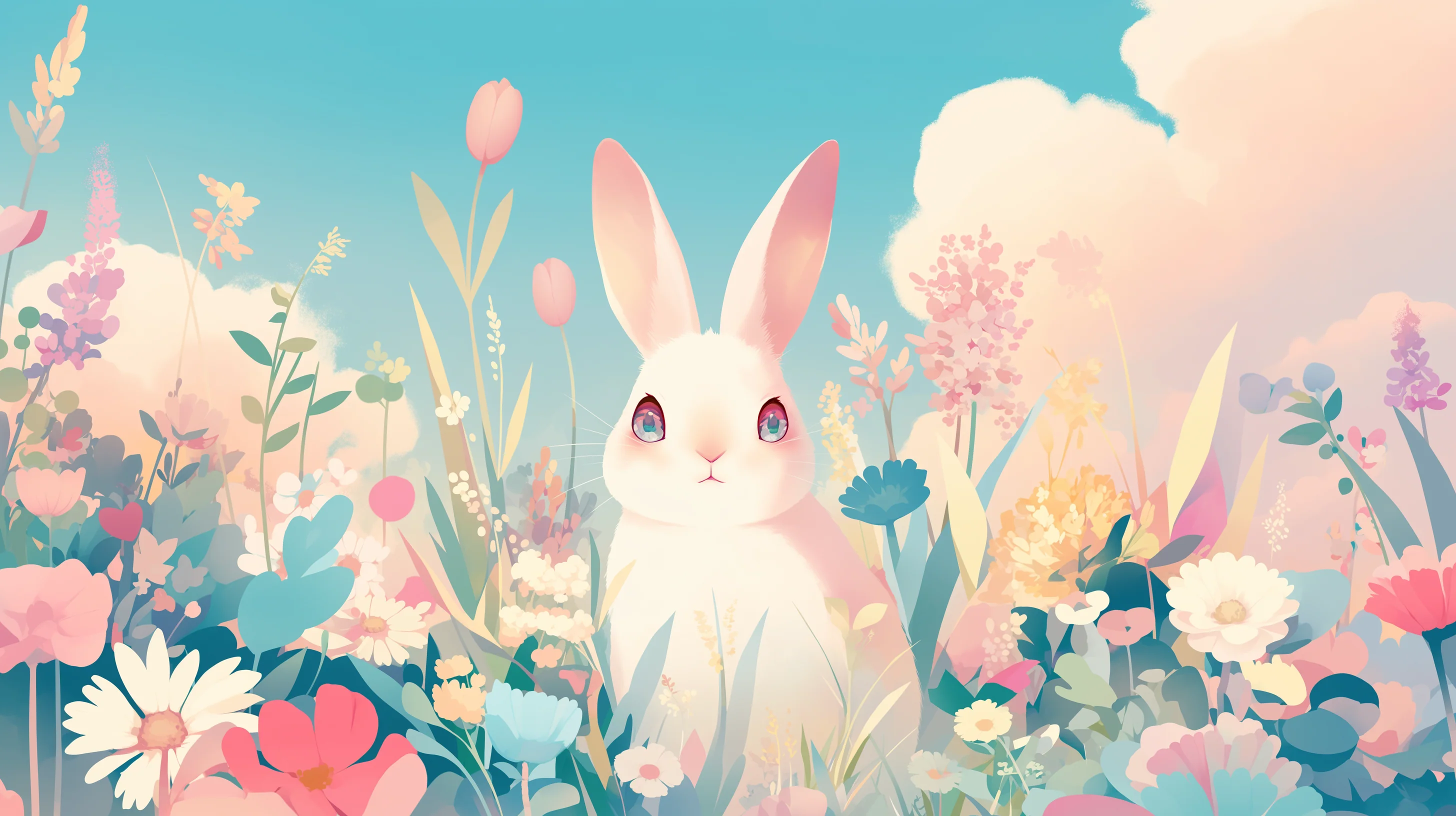 Flower Bunny Spring Wallpapers - Wallpaper Cave