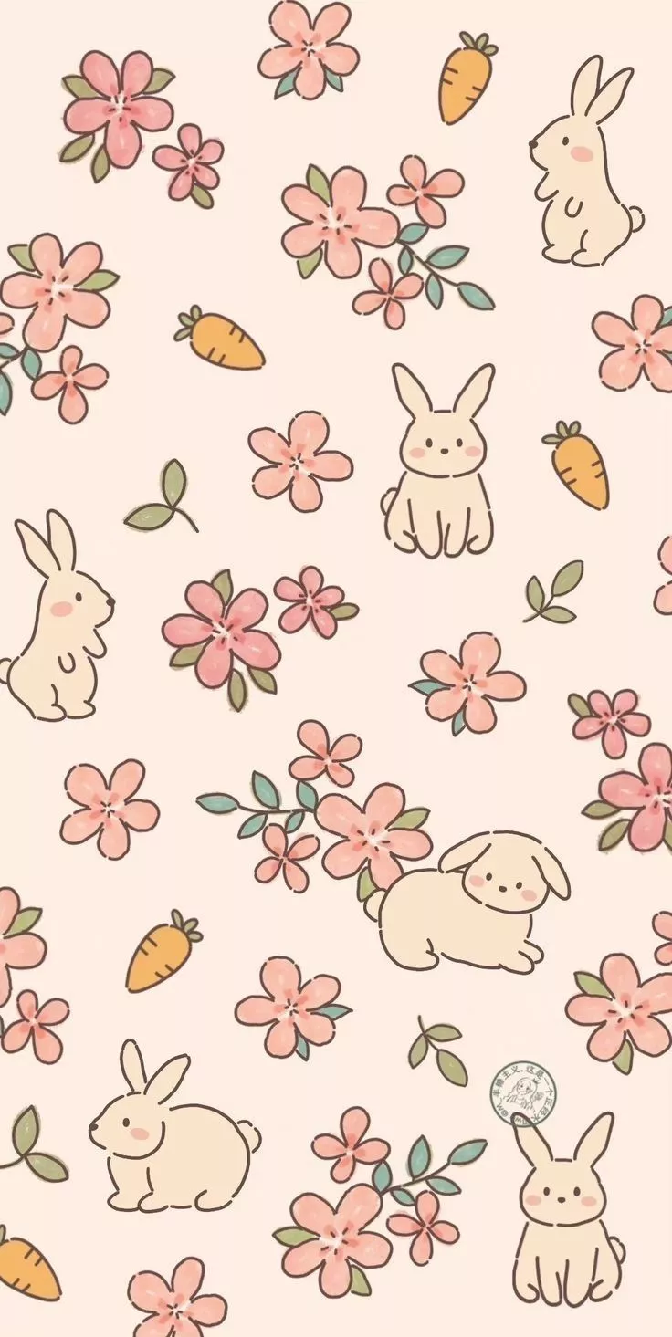 Flower Bunny Spring Wallpapers - Wallpaper Cave