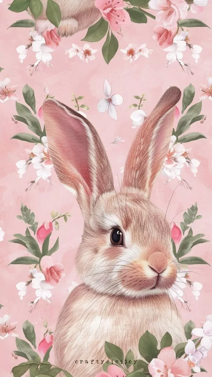 Flower Bunny Spring Wallpapers - Wallpaper Cave