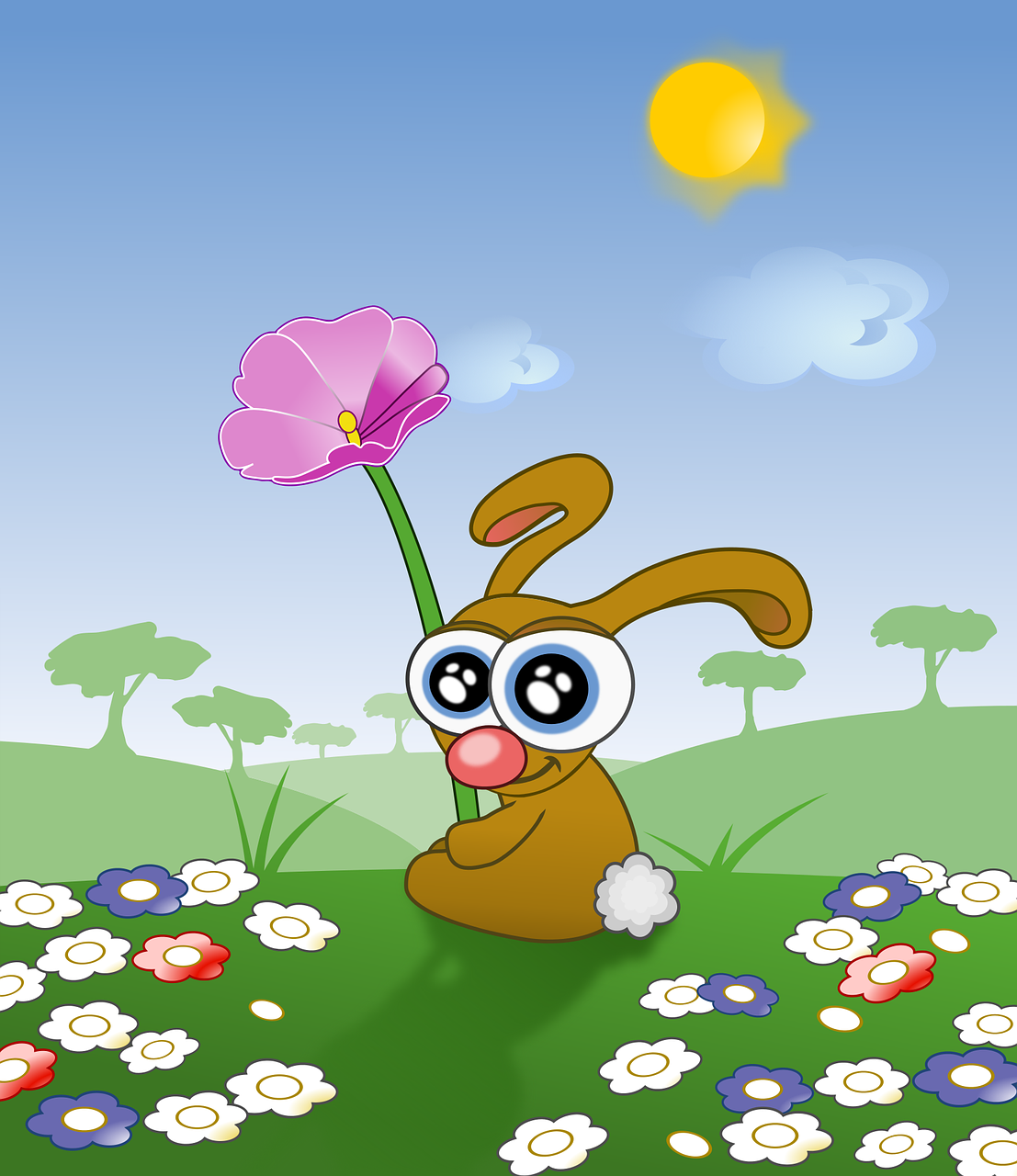 Flower Bunny Spring Wallpapers - Wallpaper Cave