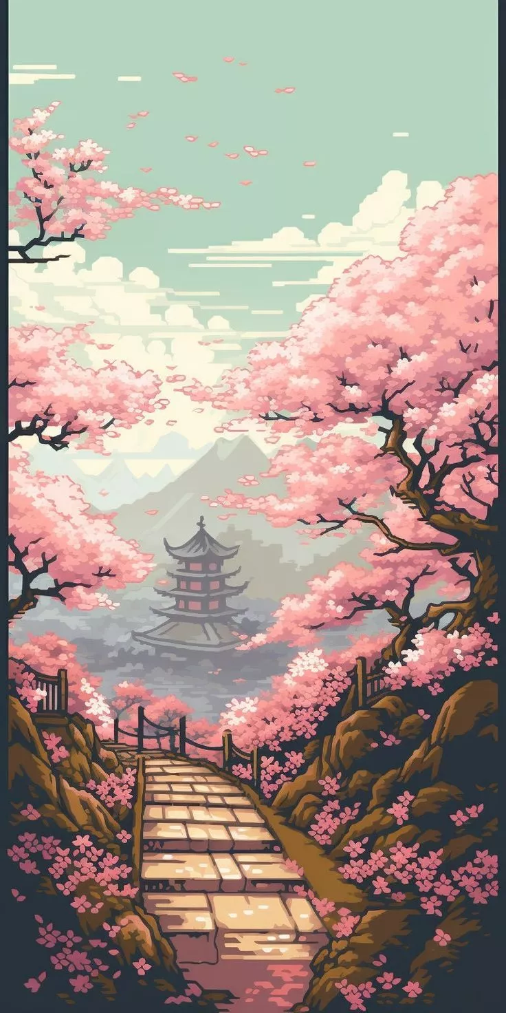 Spring Pixel Art Phone Wallpapers - Wallpaper Cave