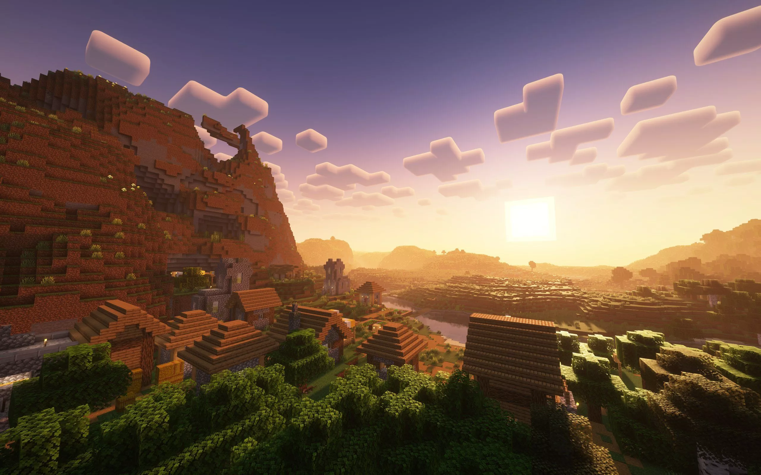 Minecraft Sunrise Wallpapers - Wallpaper Cave