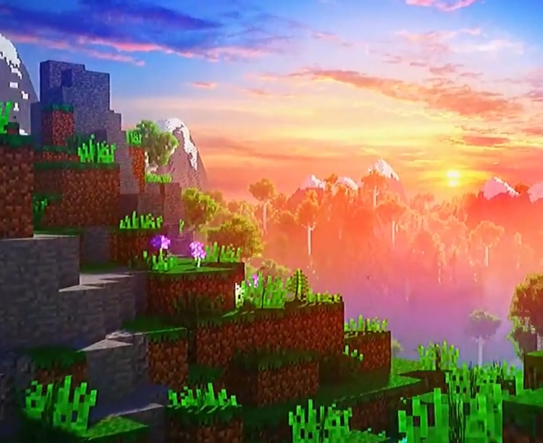 Minecraft Sunrise Wallpapers - Wallpaper Cave