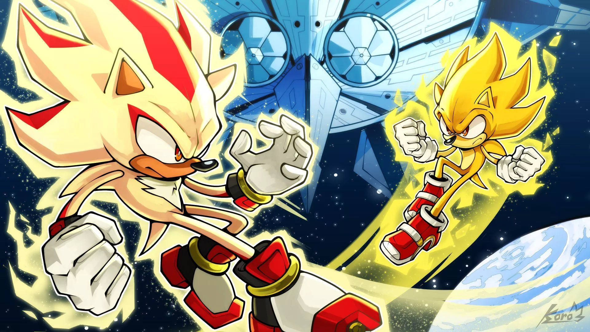 Super Sonic Vs Super Shadow Wallpapers - Wallpaper Cave