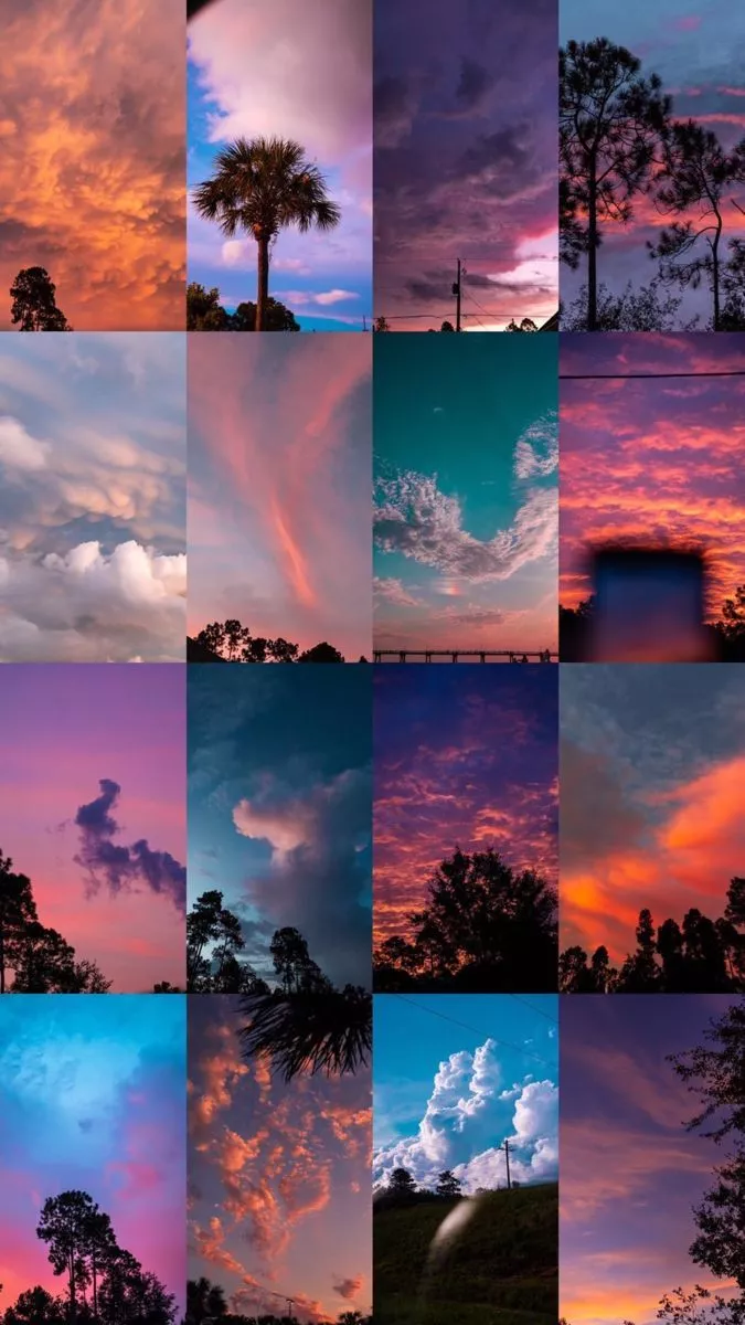 Sky Sunset And Sunrise Collage Wallpapers - Wallpaper Cave