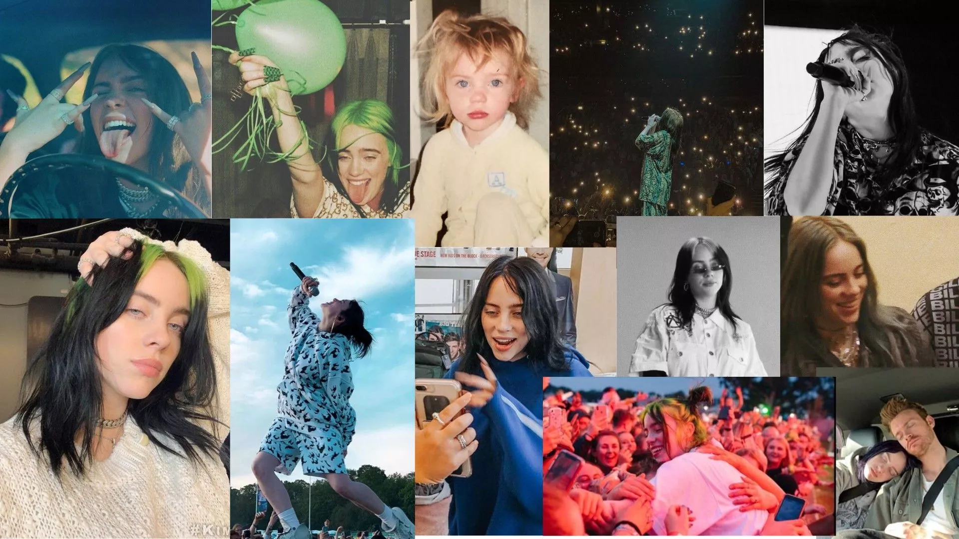 Billie Eilish Collage Laptop Wallpapers - Wallpaper Cave