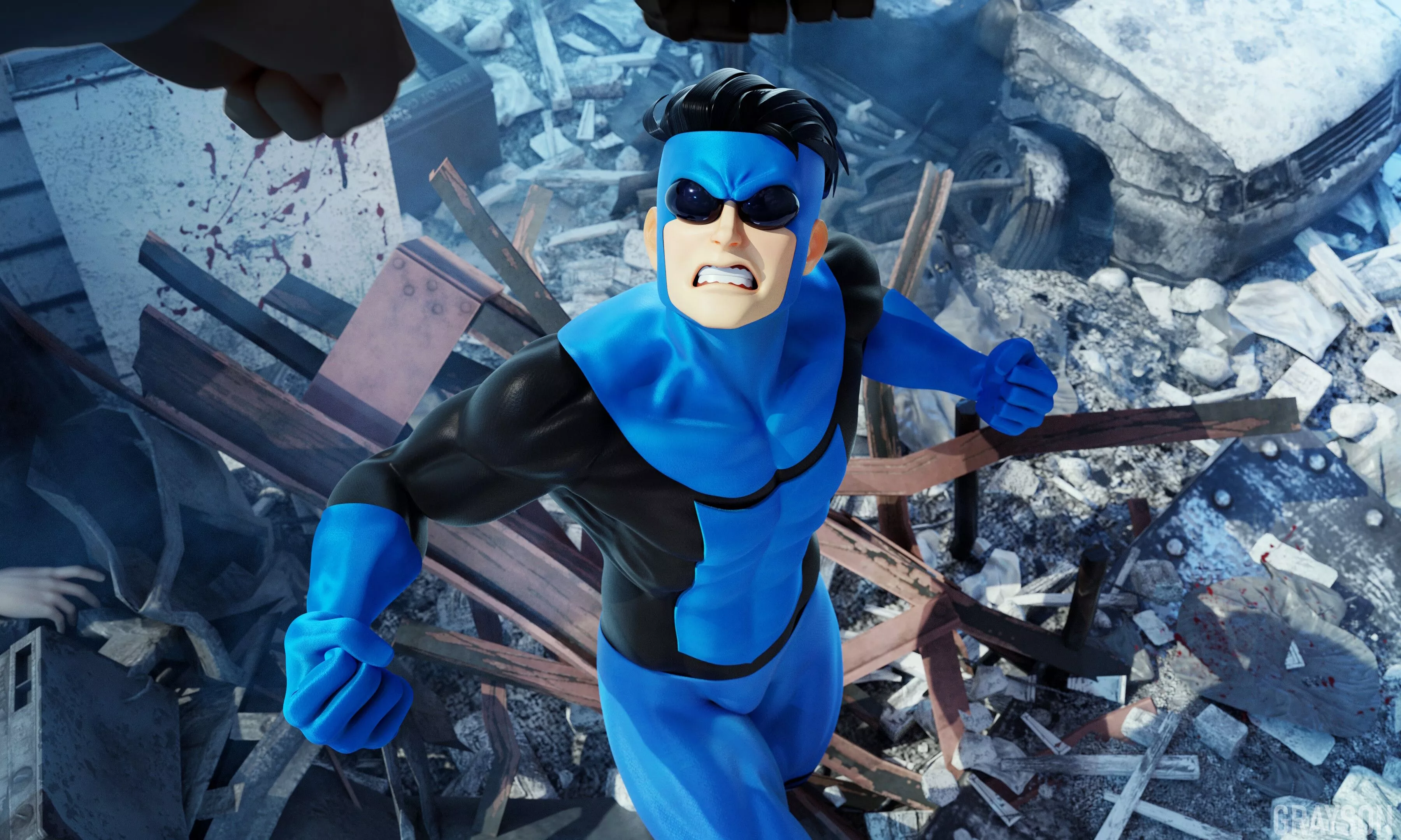 Invincible Blue Suit Wallpapers - Wallpaper Cave
