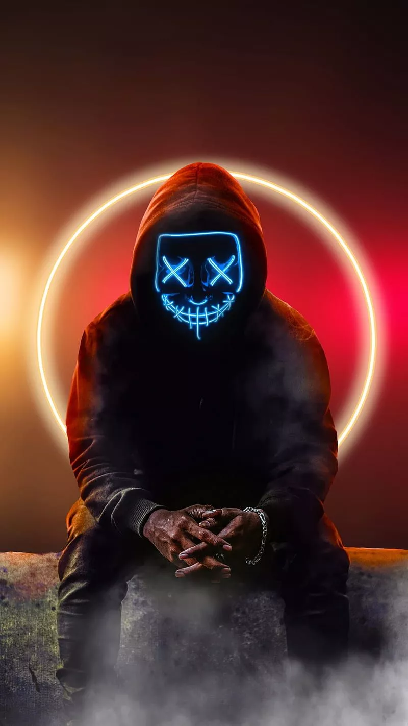 Neon Mask Phone Wallpapers - Wallpaper Cave
