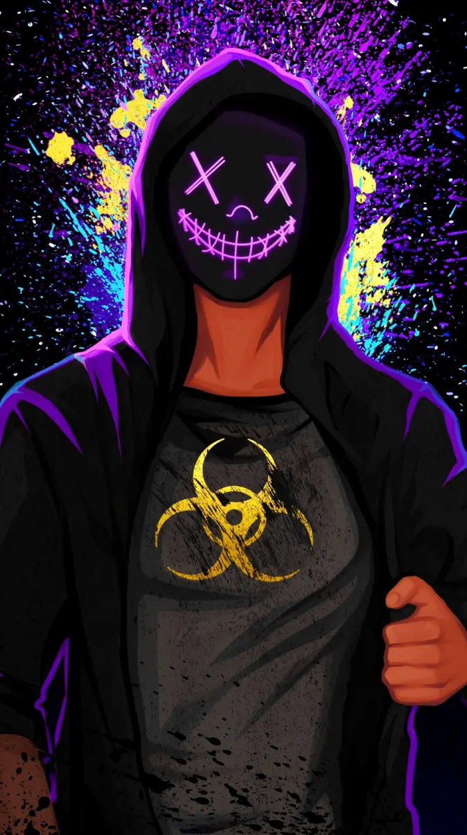 Neon Mask Phone Wallpapers - Wallpaper Cave