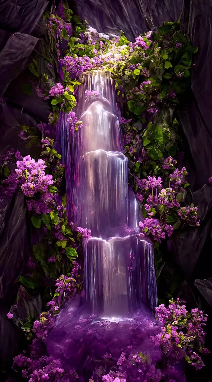 Purple Waterfall Wallpapers - Wallpaper Cave